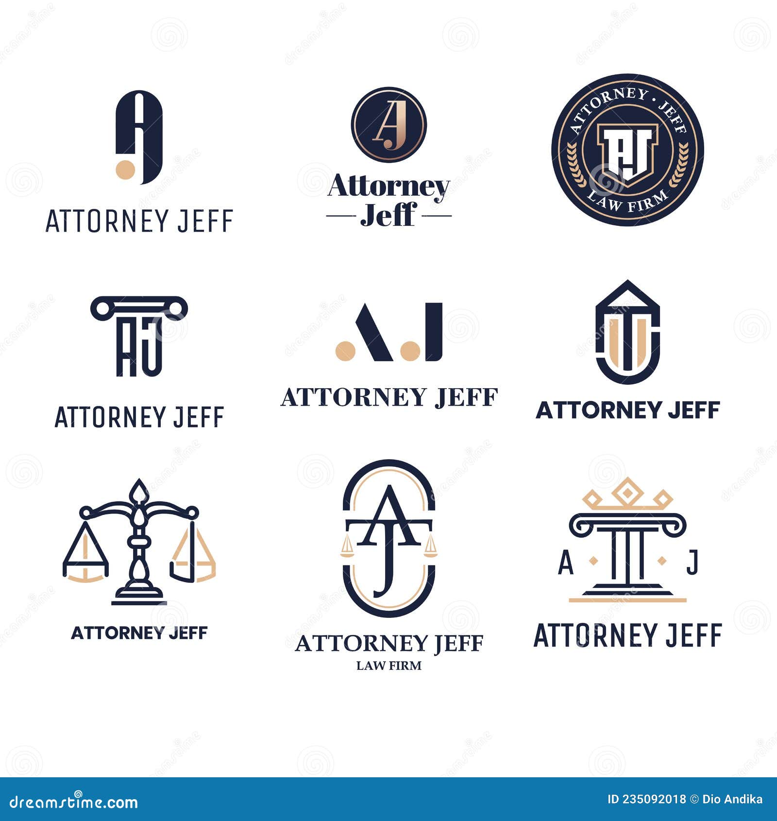 Attorney Jeff Law Firm Logo Stock Vector - Illustration of jeff, logo ...