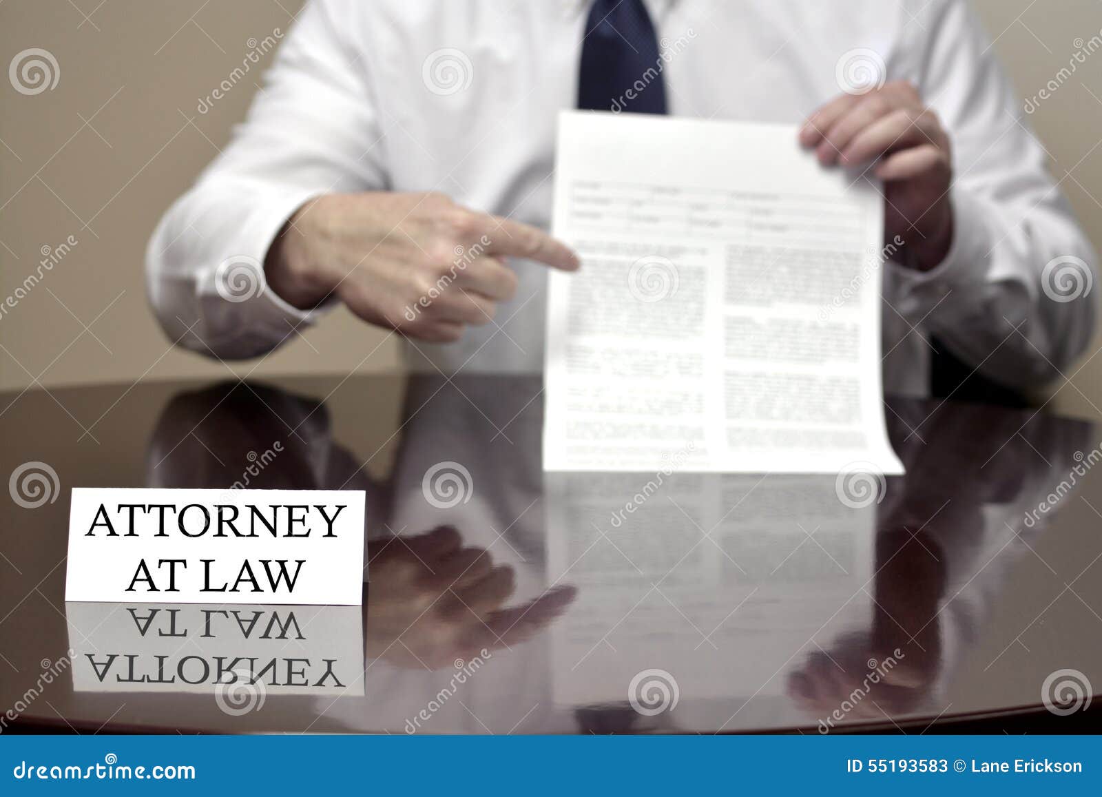 Attorney at Law Holding Document Stock Image - Image of light, business ...