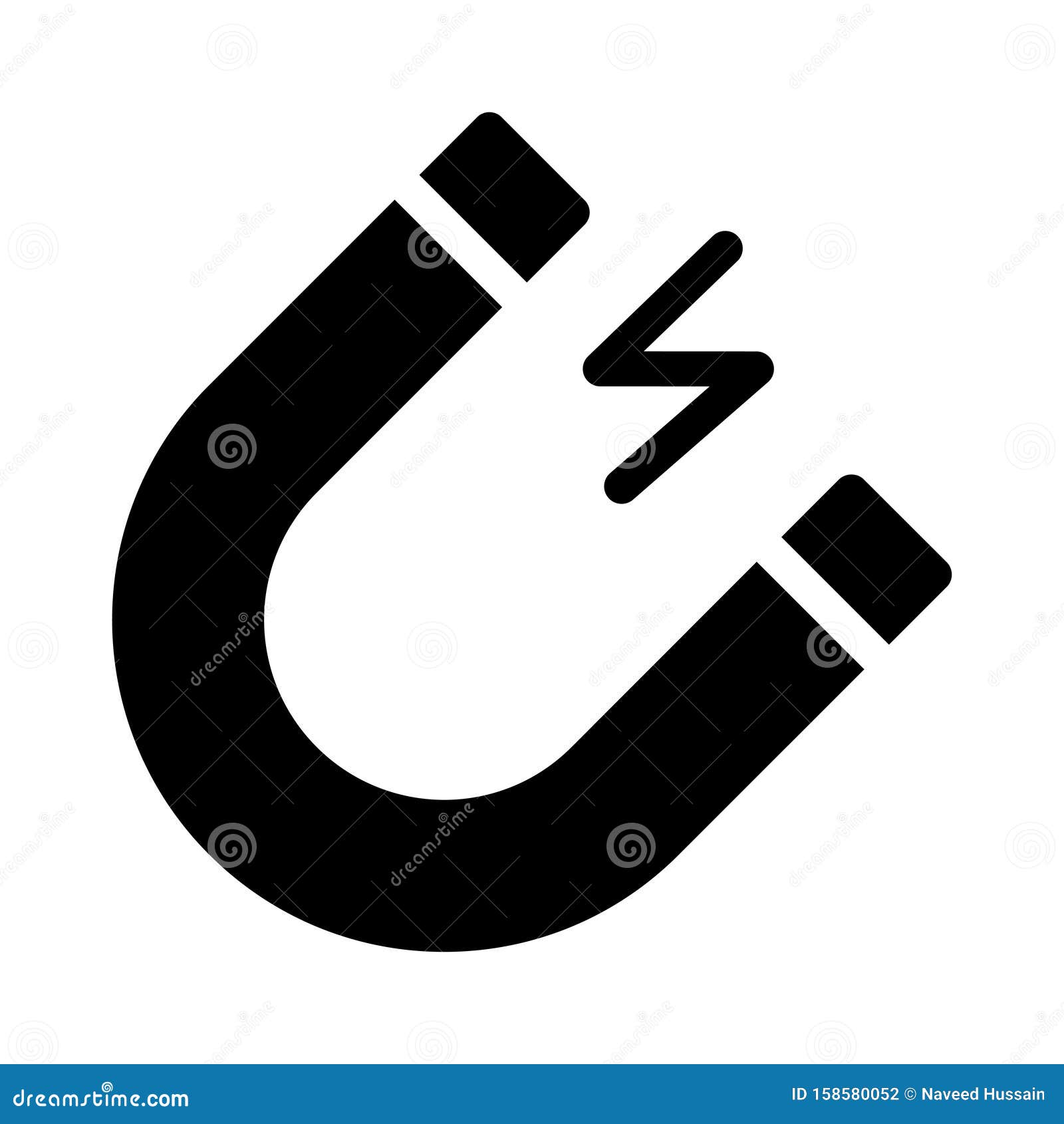 Attract Glyph Flat Vector Icon Stock Illustration - Illustration of ...