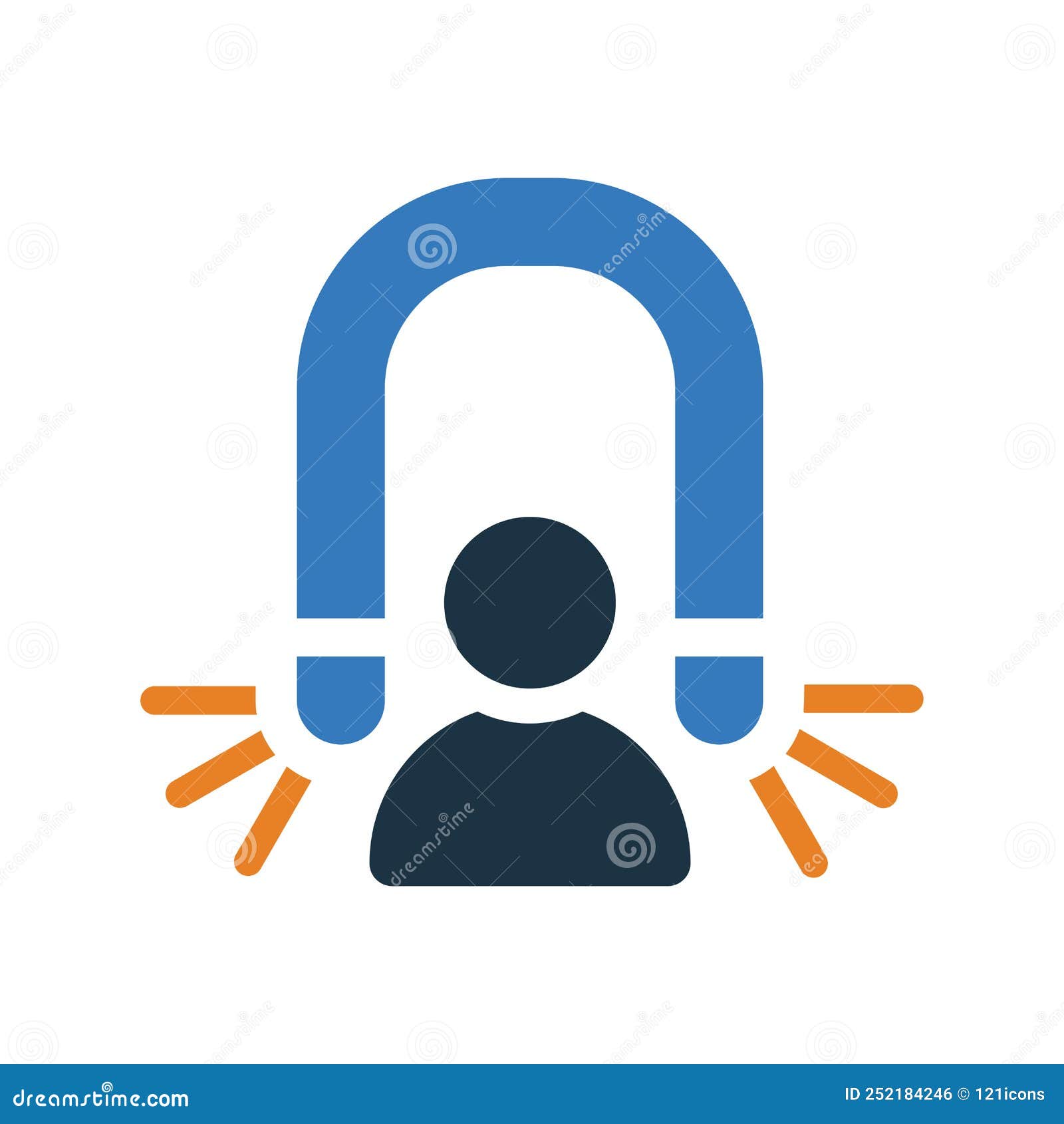 Attracting Customer Icon. Simple Editable Vector Graphics Stock ...