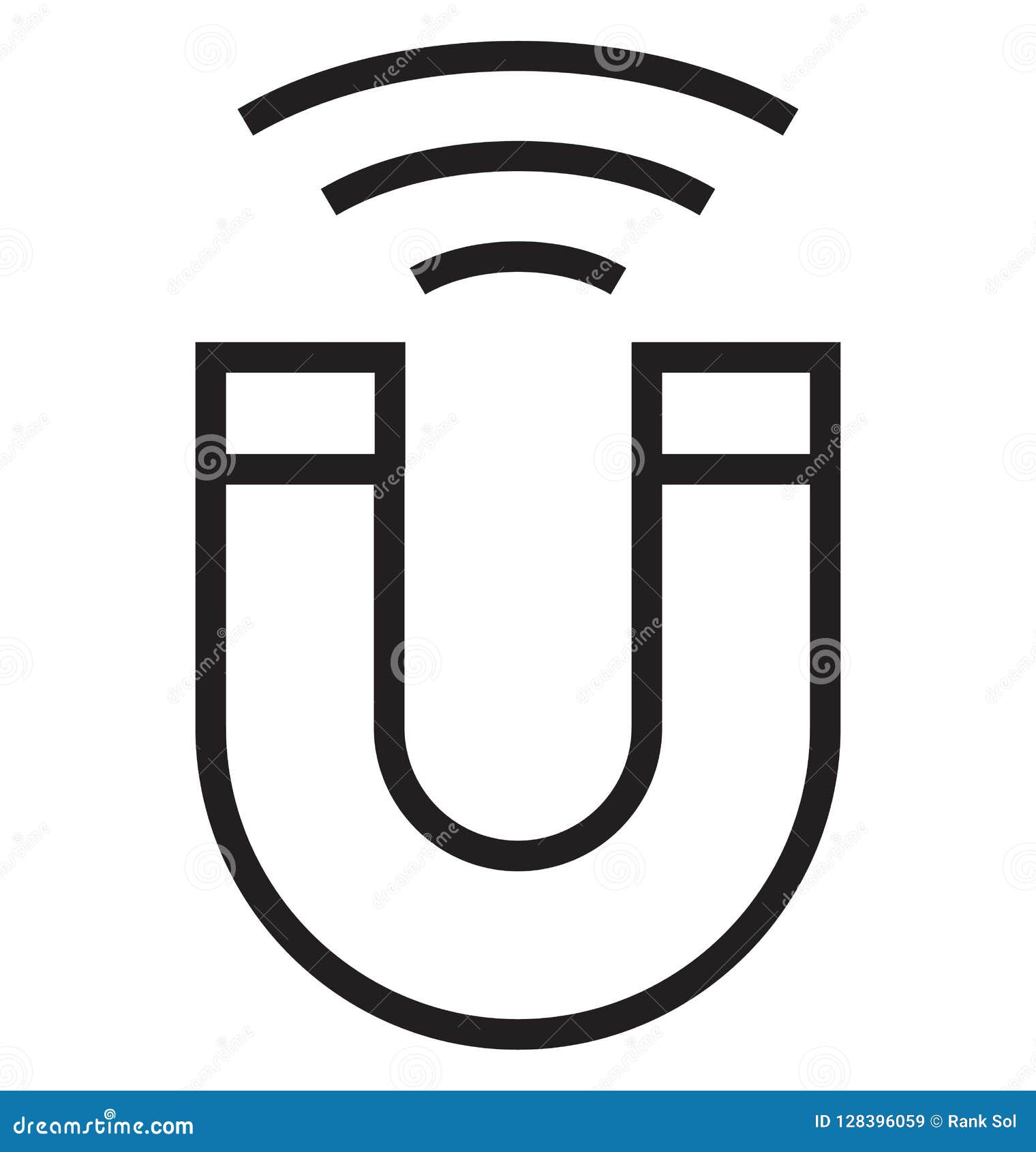 Attracting Customers, Magnet Isolated Vector Icon Can Be Easily Edit ...