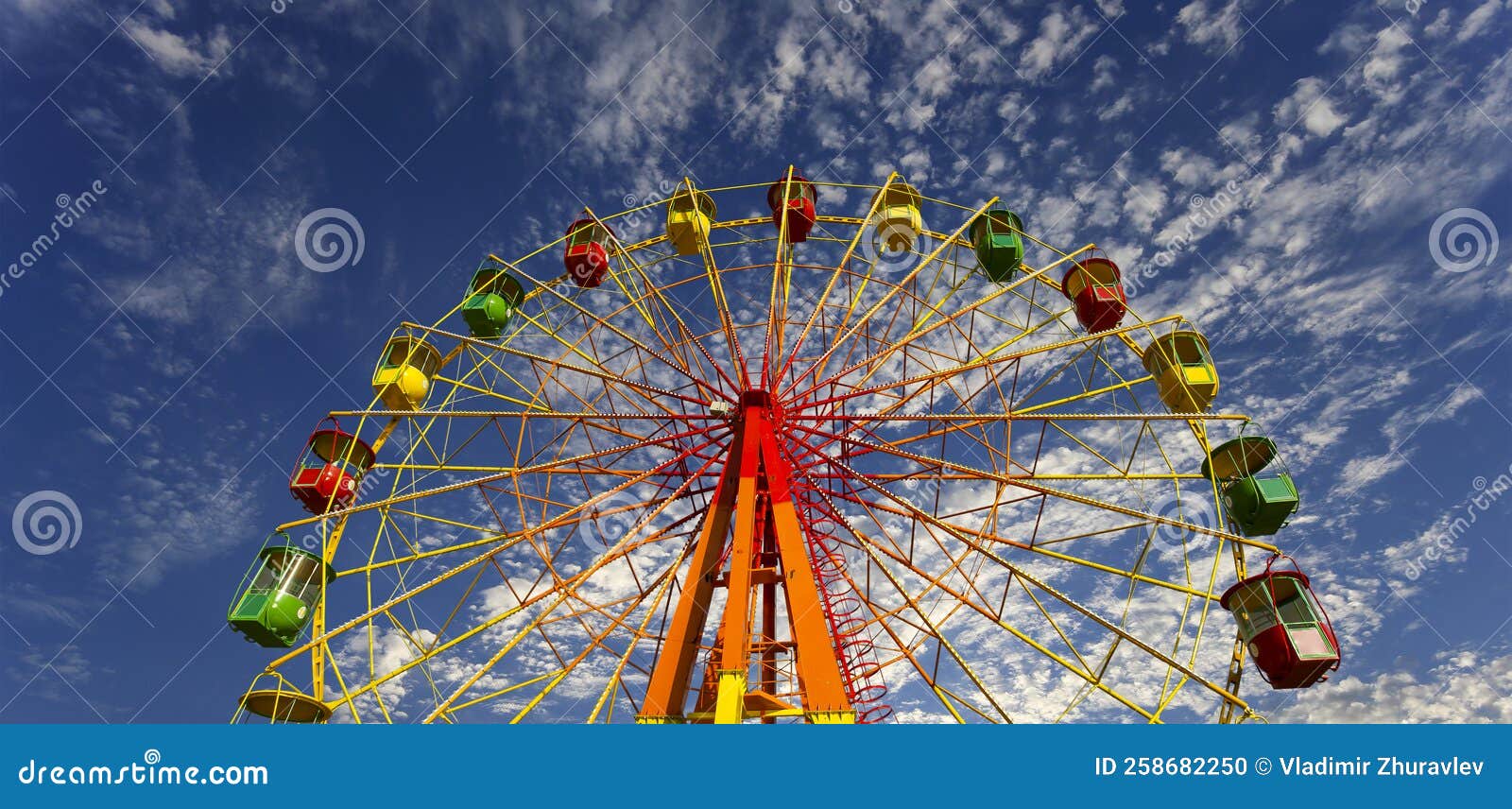 Attraction Carousel Ferris Wheel Stock Photo - Image of amusement ...