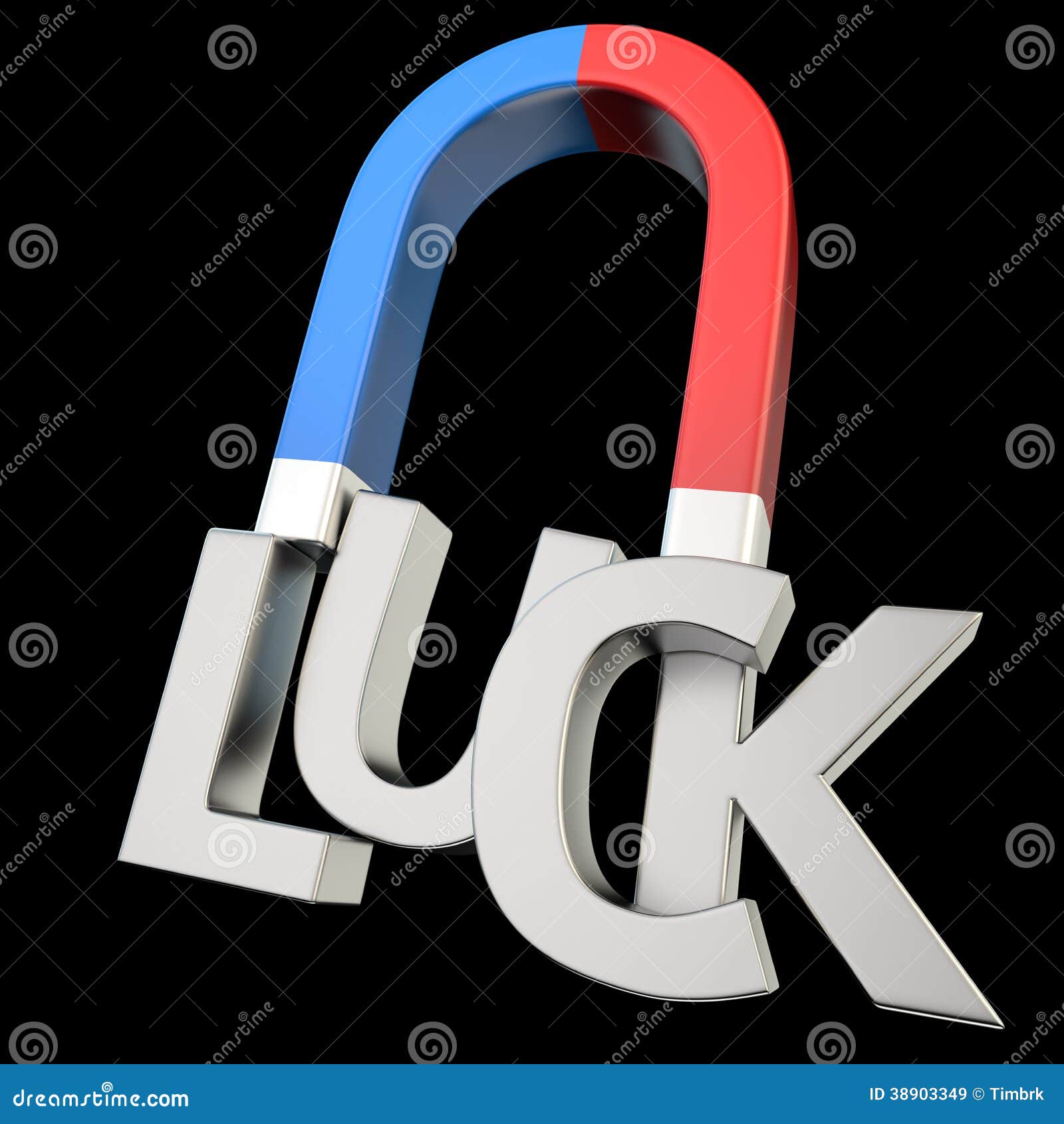 Attraction of good luck stock illustration. Illustration of power ...