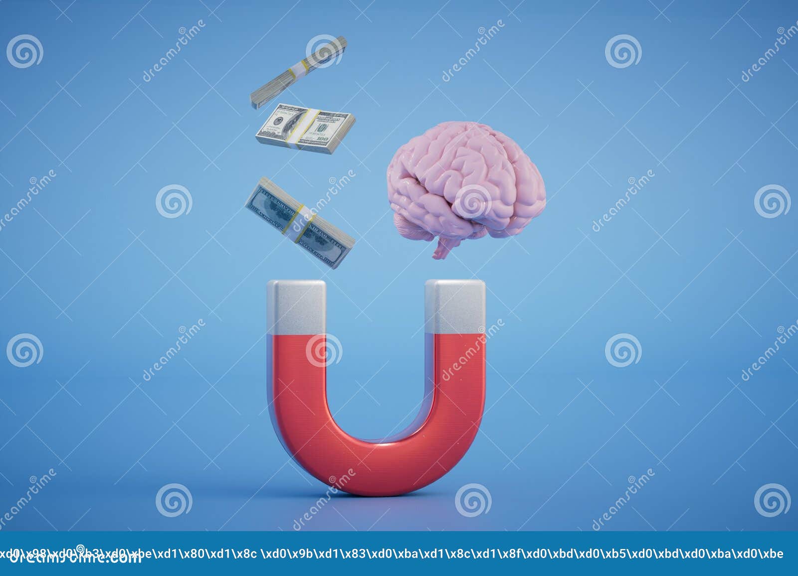 Attraction of Money and Knowledge. a Magnet that Attracts Money and the ...