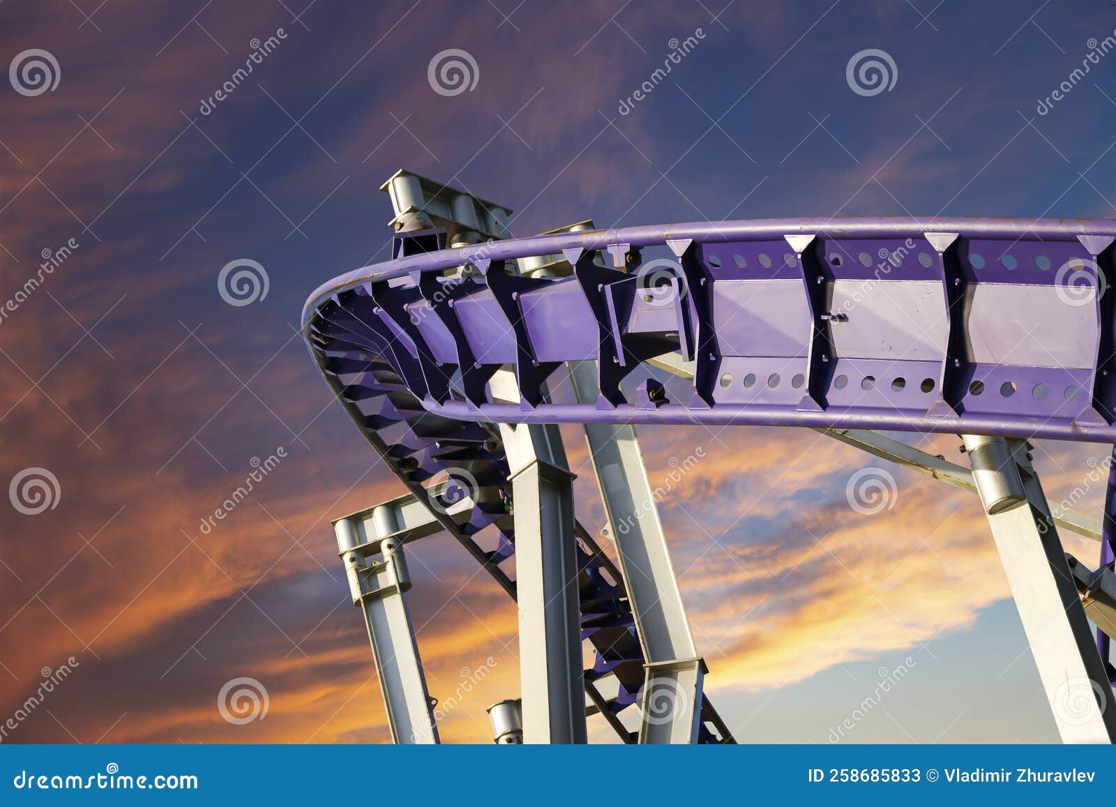 Attraction Roller-coaster Switchback Stock Image - Image of attraction ...