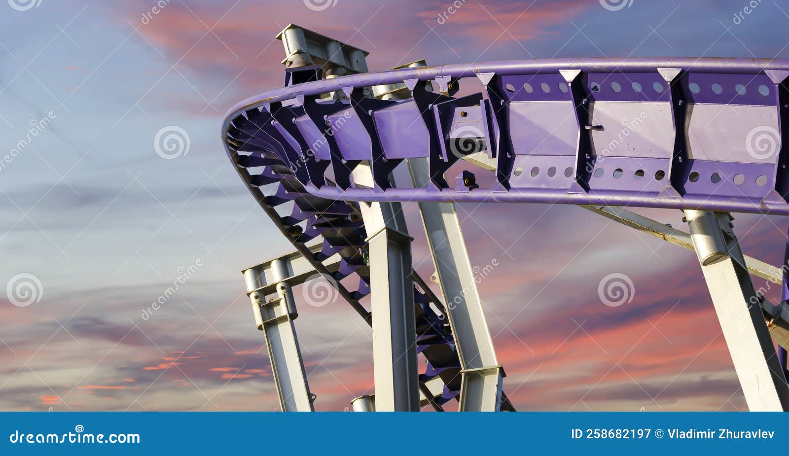 Attraction Roller-coaster Switchback Stock Image - Image of recreation ...