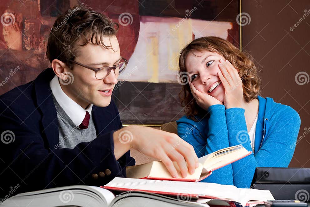 Attraction with Study Partner Stock Photo - Image of study, people ...