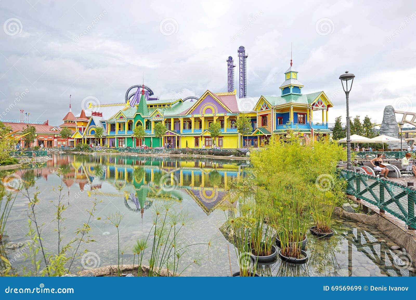 Attractions for Children in Popular Russian Theme Park Editorial Stock ...