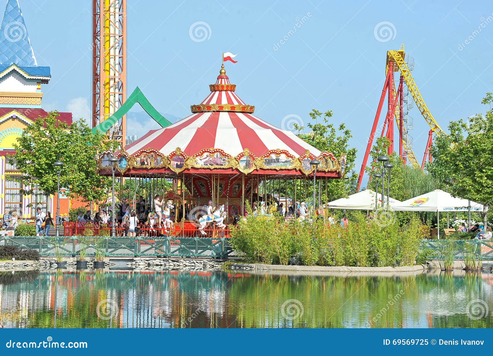 Attractions for Children in Popular Russian Theme Park Editorial Image ...