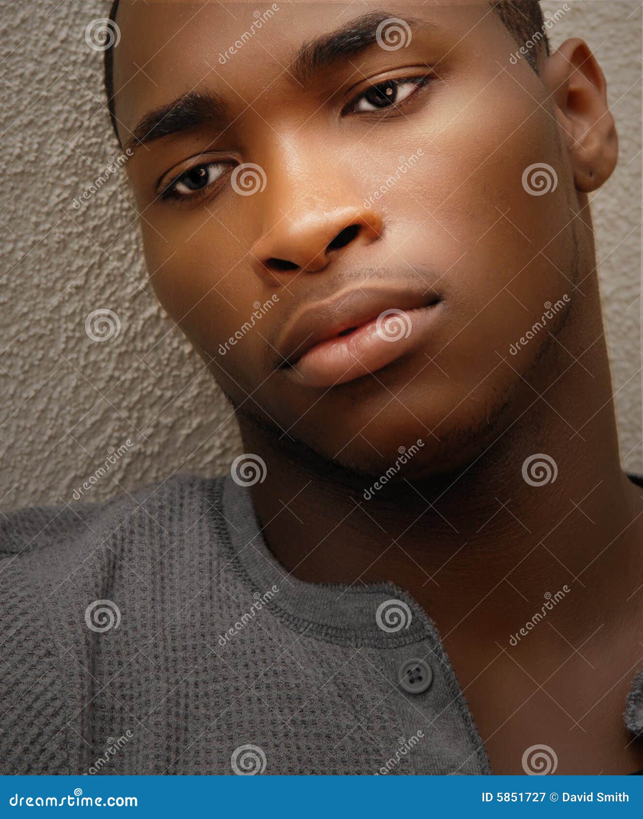 Attractive African American Man Stock Image - Image of male, handsome ...