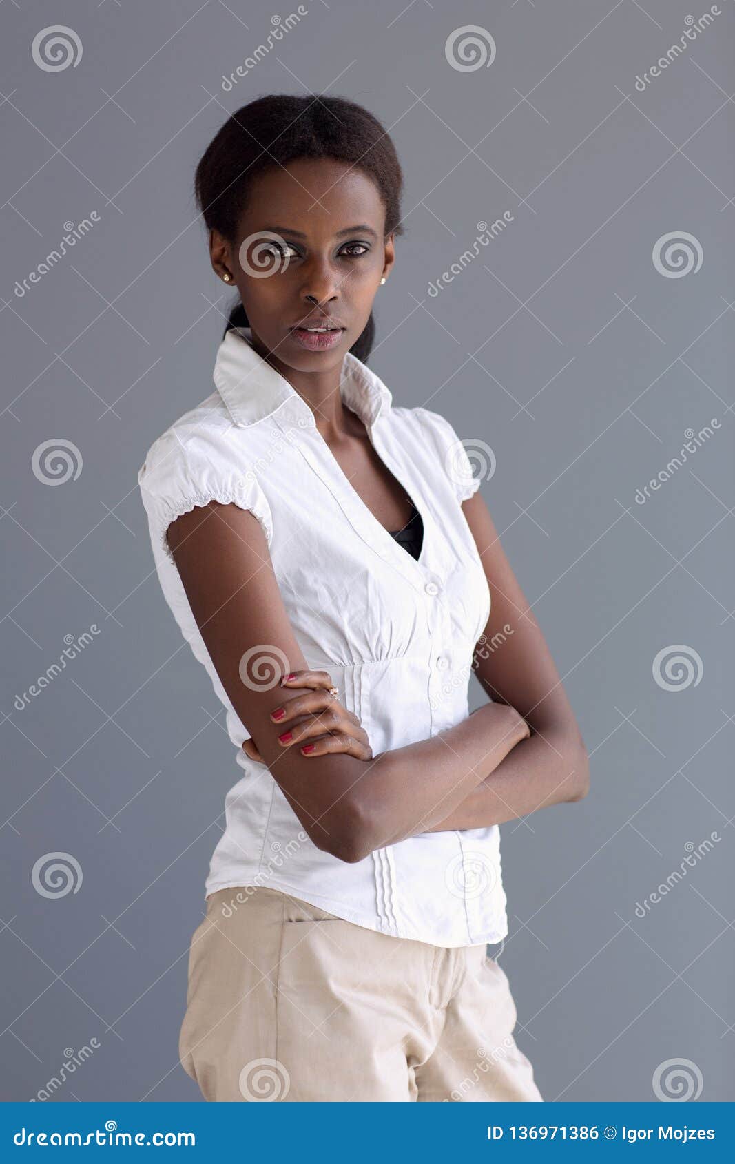 Young African Black Model Posing Stock Photo - Image of beautiful ...