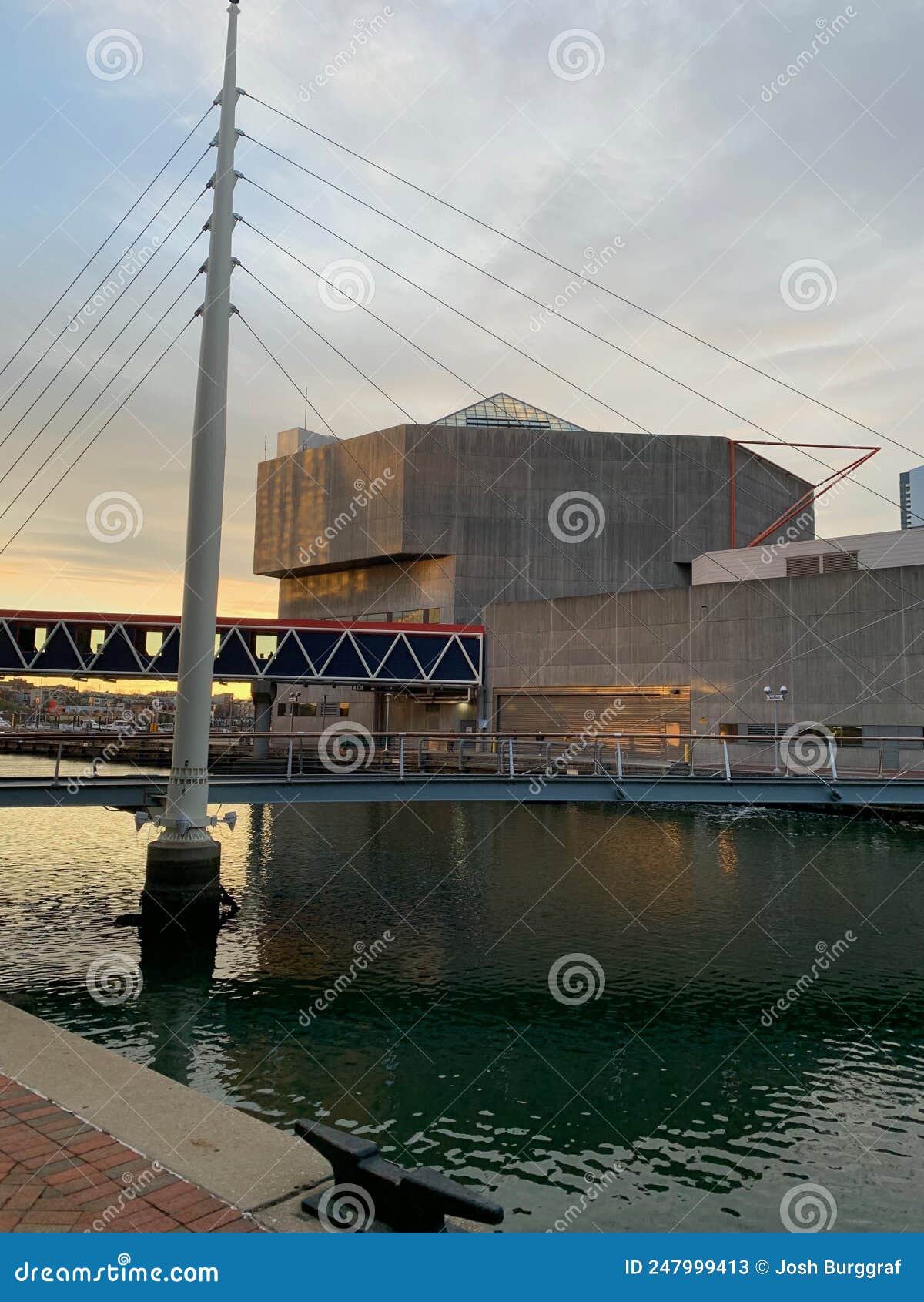 Attractive Architecture in the Inner Harbor Stock Image - Image of ...