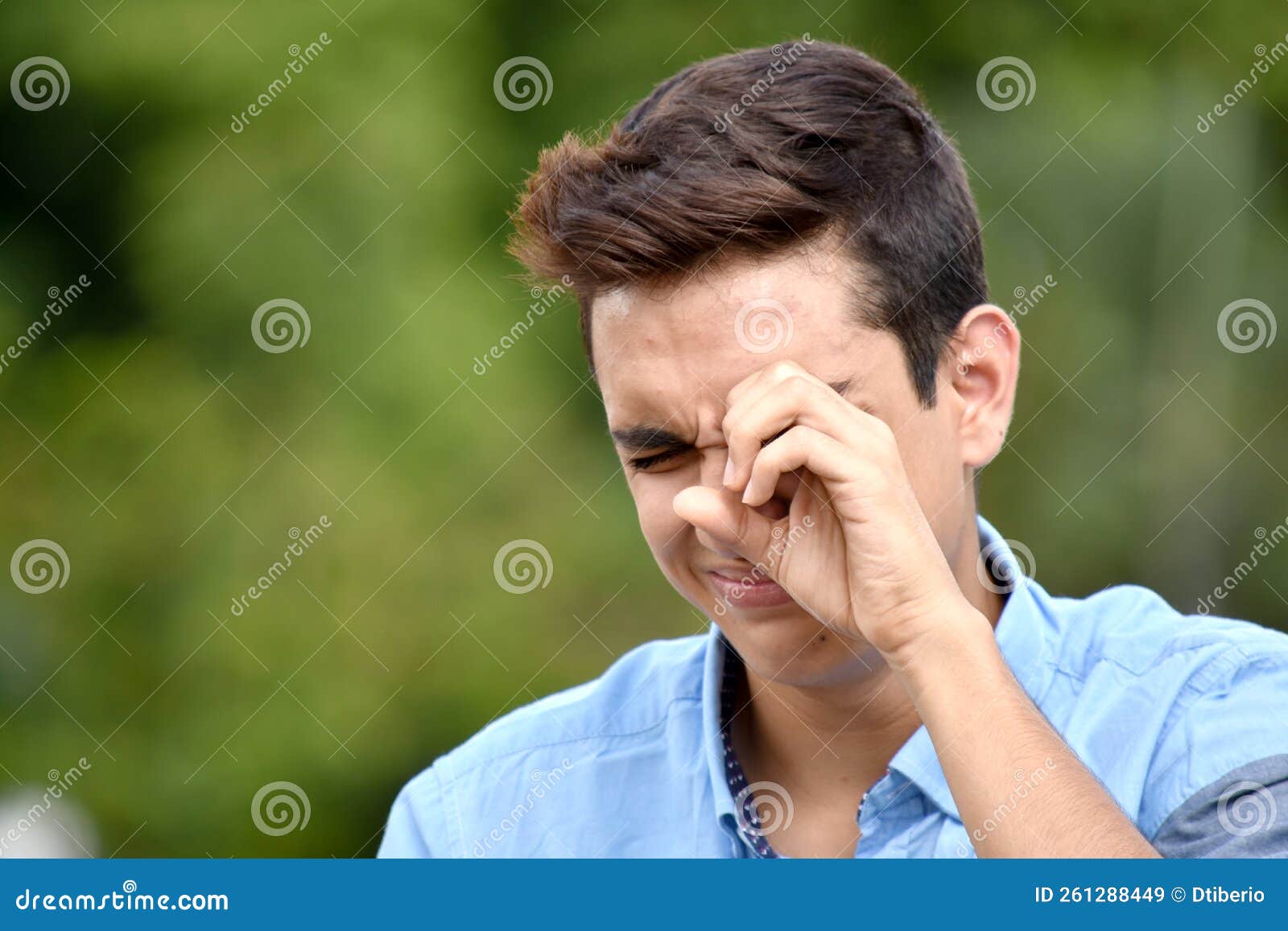 A Crying Good Looking Boy stock image. Image of looking - 261288449