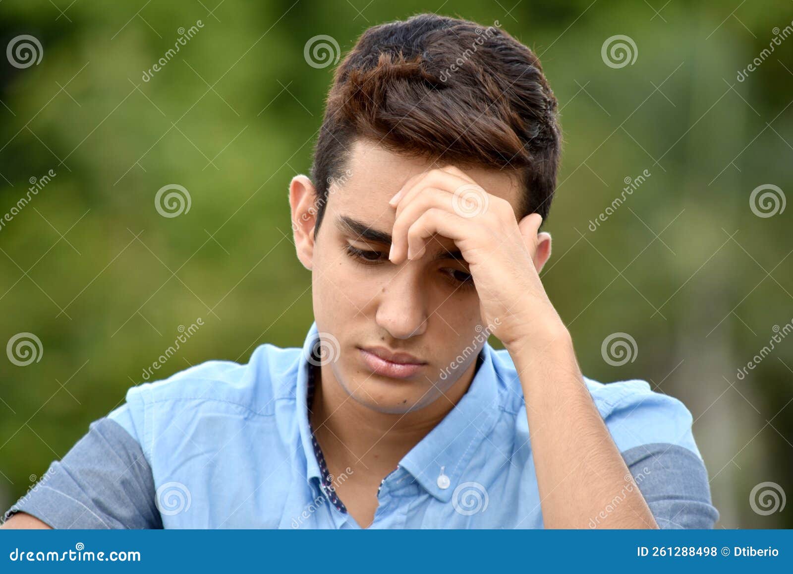 A Good Looking Boy and Sadness Stock Photo - Image of youth, young ...