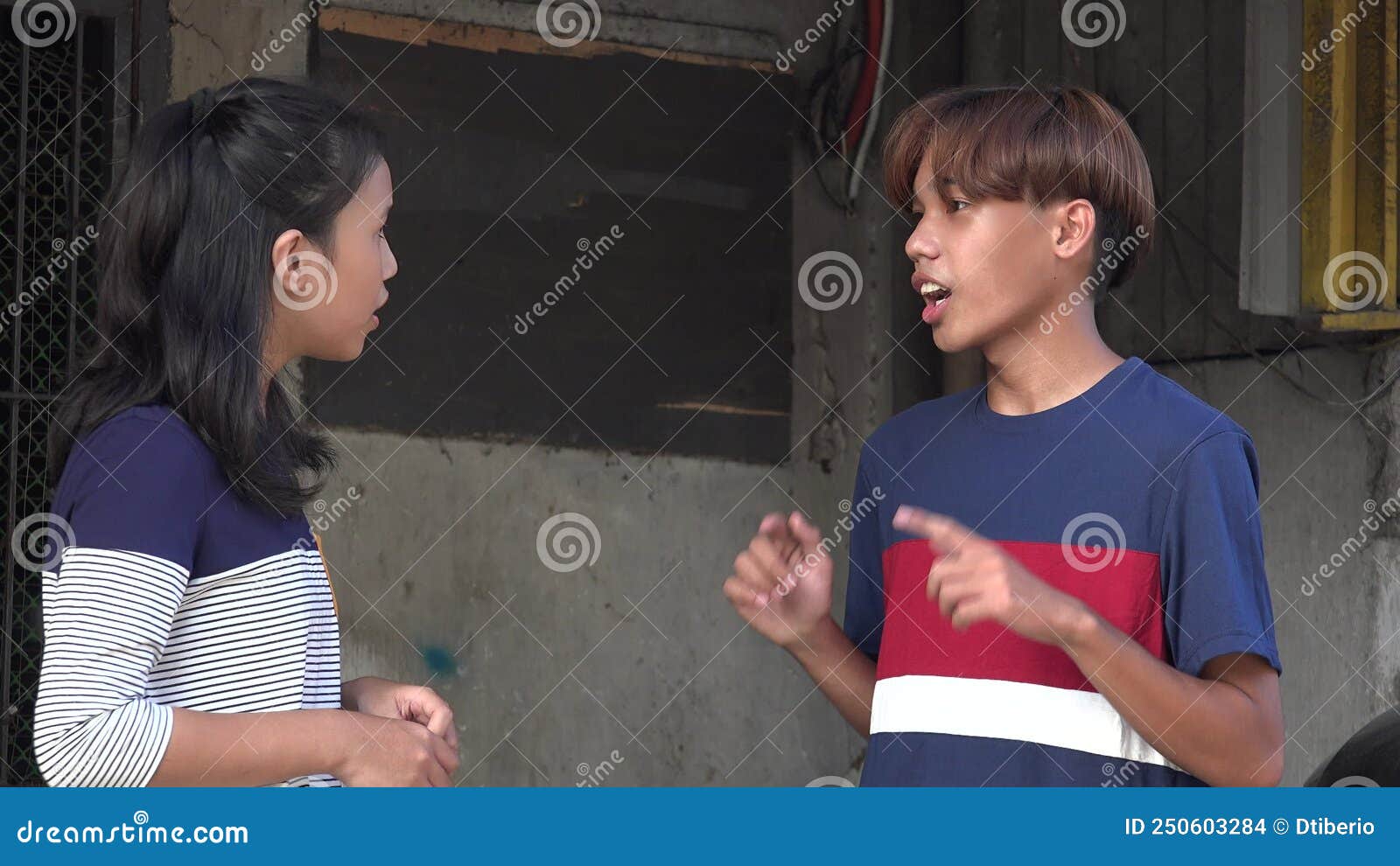 A Teens Talking Having Disagreement Stock Footage - Video of words ...