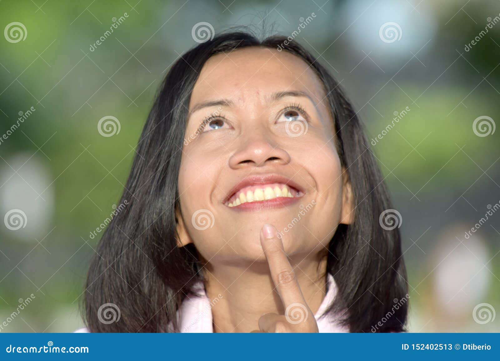 Attractive Asian Woman Deciding Stock Image - Image of beautiful ...