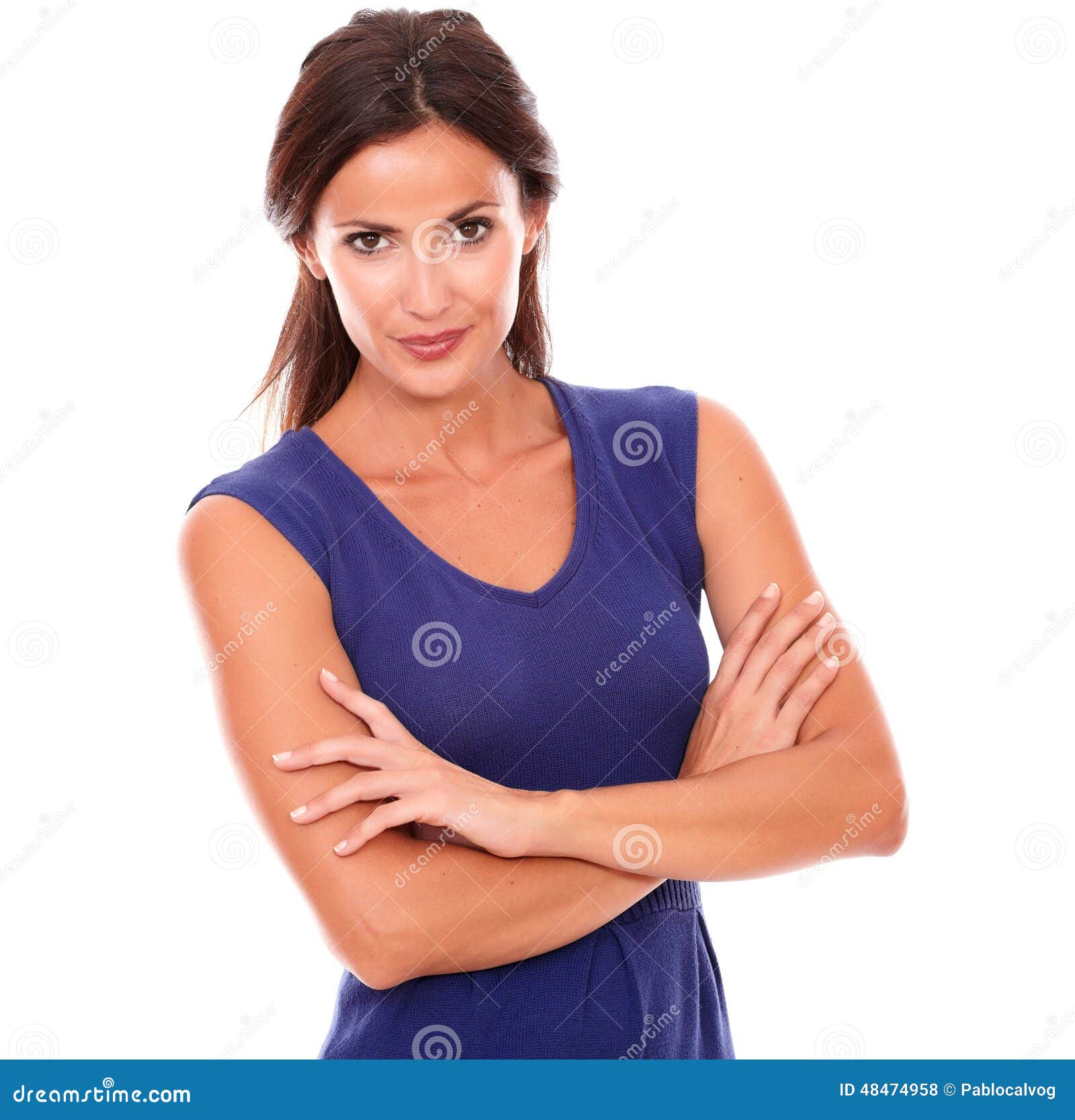 Attractive Attractive Smiling and Looking Happy Stock Photo - Image of ...