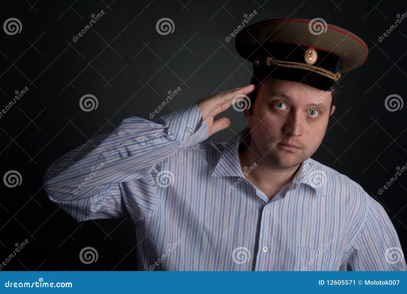 Attractive Bearded Man in Hat Stock Image - Image of beard, studio ...