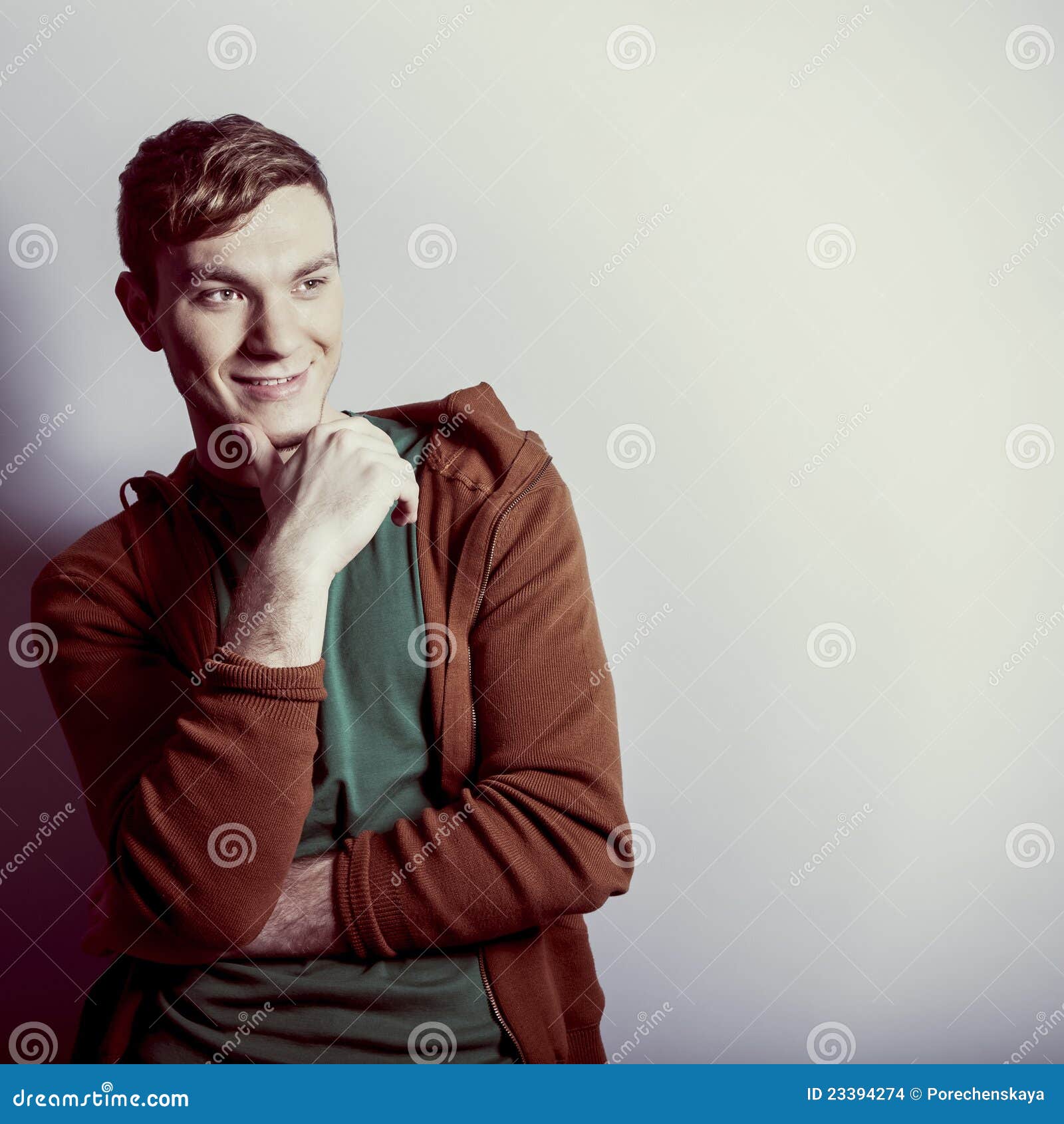 Attractive Beautiful & Positive Man Stock Photo - Image of joyful ...