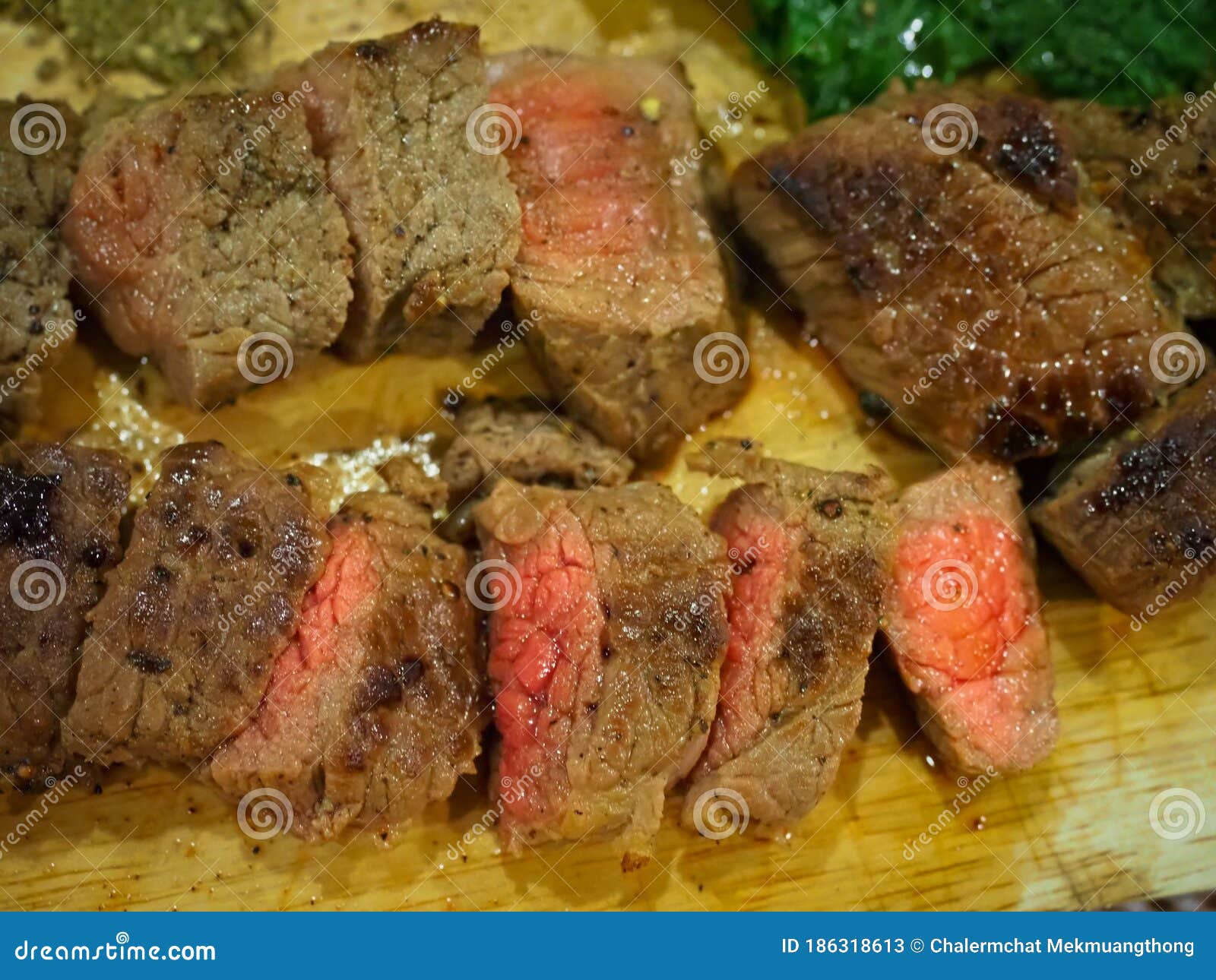 Attractive Beef Steak, Main Course during Dinner Time Stock Image ...