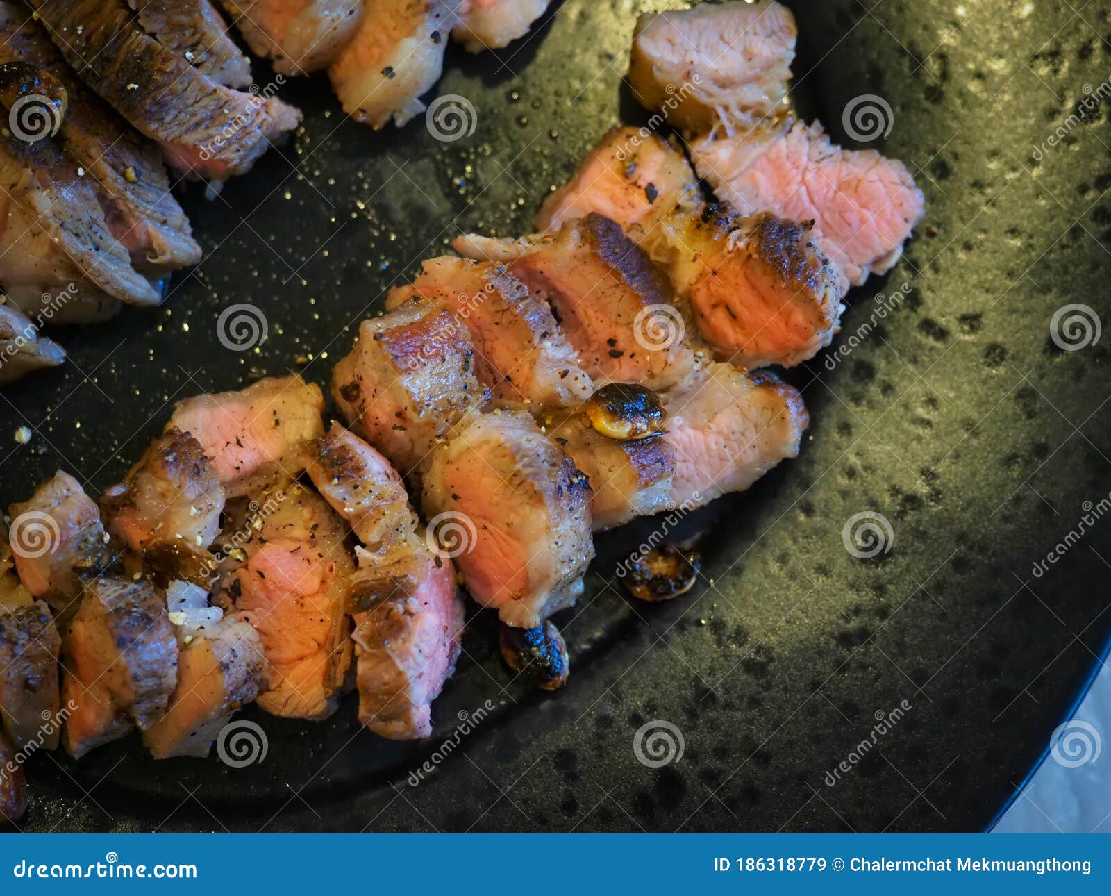 Attractive Beef Steak, Main Course during Dinner Time Stock Image ...