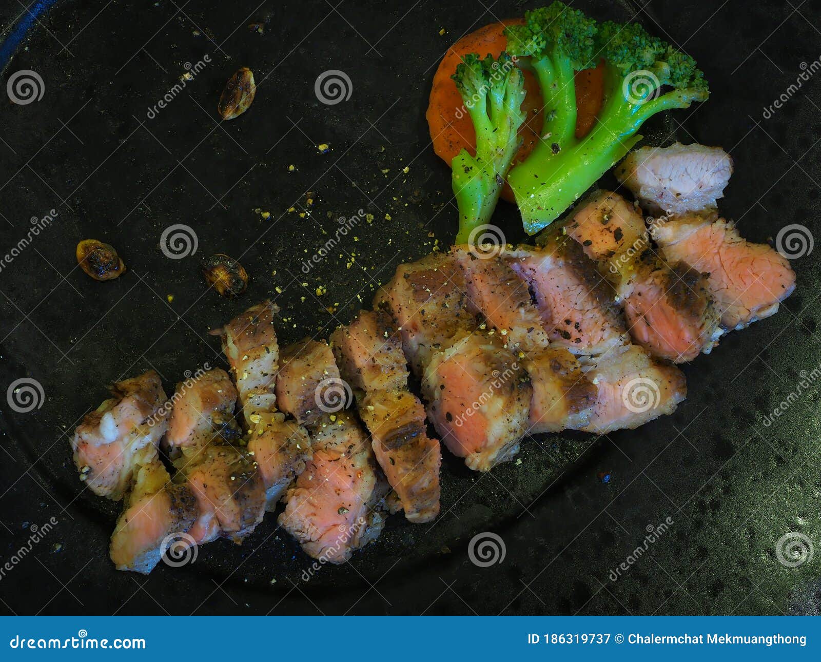 Attractive Beef Steak, Main Course during Dinner Time Stock Image ...