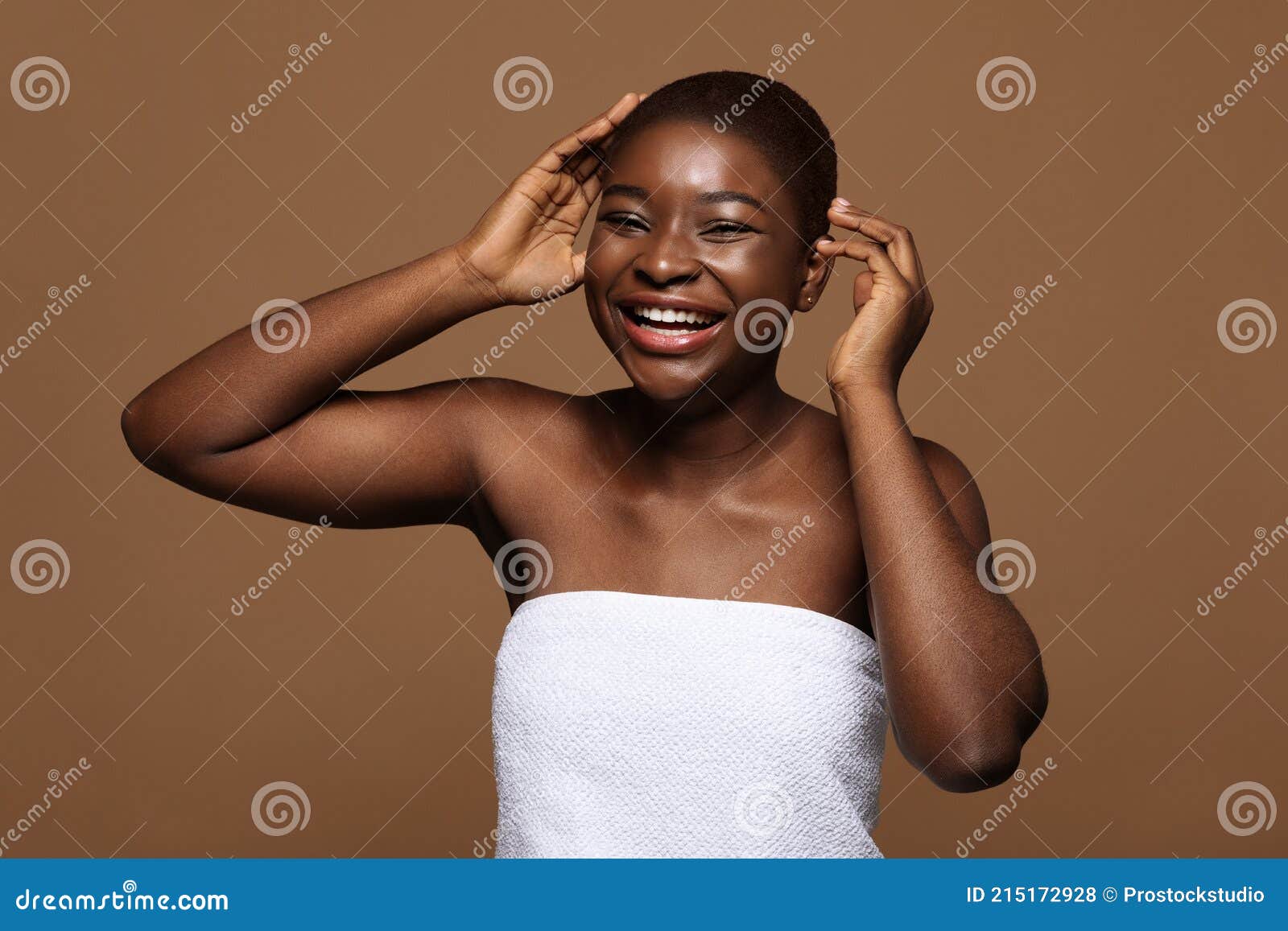 Attractive Black Woman with Flawless Smooth Skin Enjoying Her Natural ... Attractive Black Woman with Flawless Smooth Skin Enjoying Her Natural ...