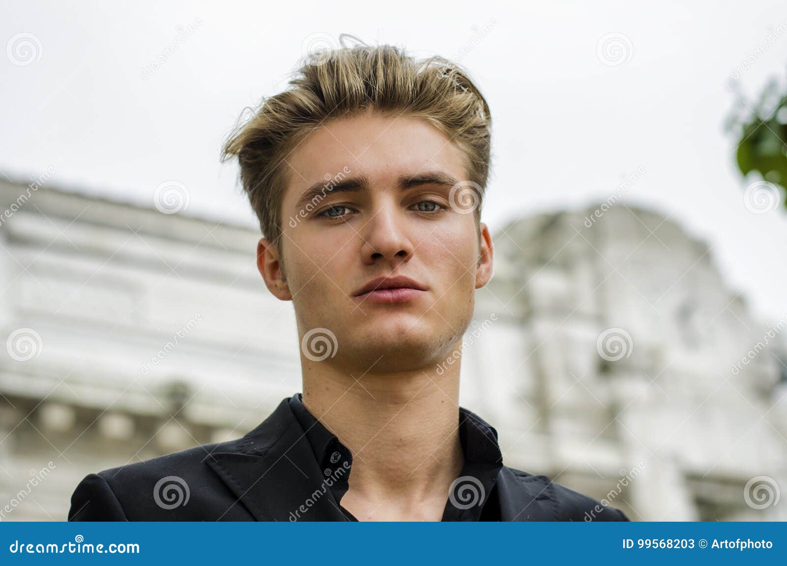 Attractive Blue Eyed, Blond Young Man Head-shot Stock Image - Image of ... Attractive Blue Eyed, Blond Young Man Head-shot Stock Image - Image of ...