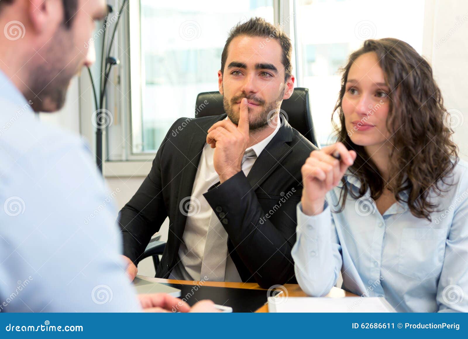 Attractive Boss Doing Interview with His Assistant Stock Image - Image ...
