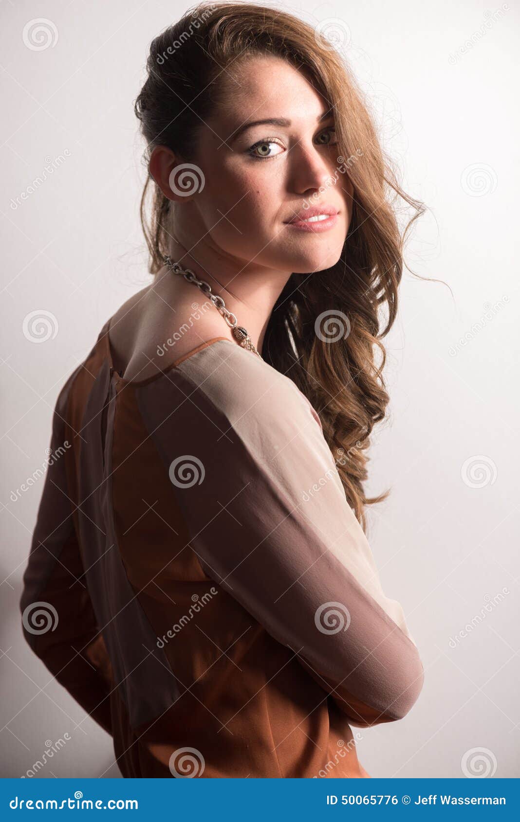 Attractive Brown Hair Model Stock Photo - Image of auburn, caucasian ...