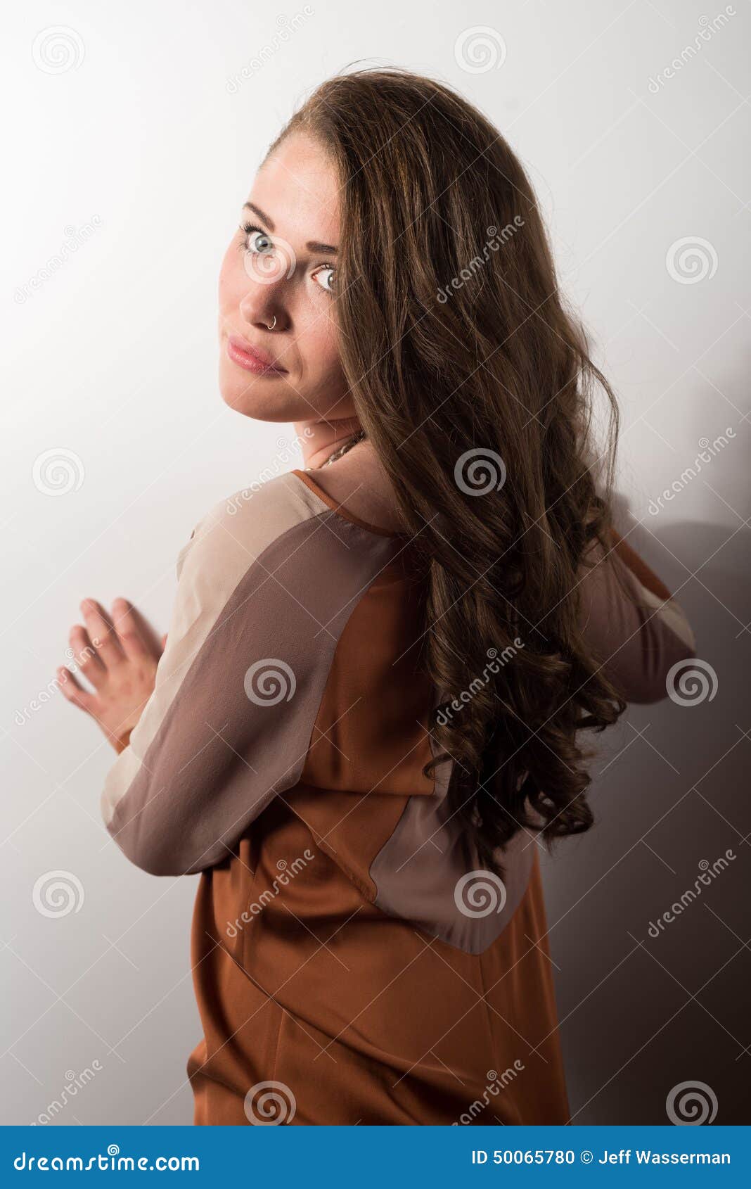 Attractive Brown Hair Model Stock Photo - Image of face, sensual: 50065780
