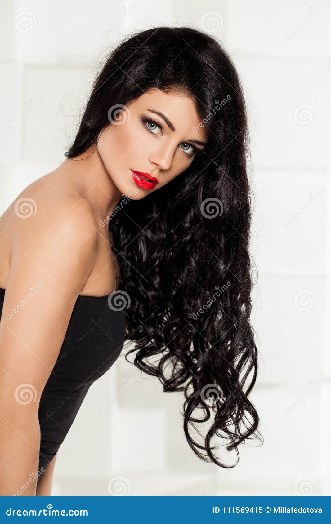 Attractive Brunette Woman Portrait Stock Image Image Of Attractive