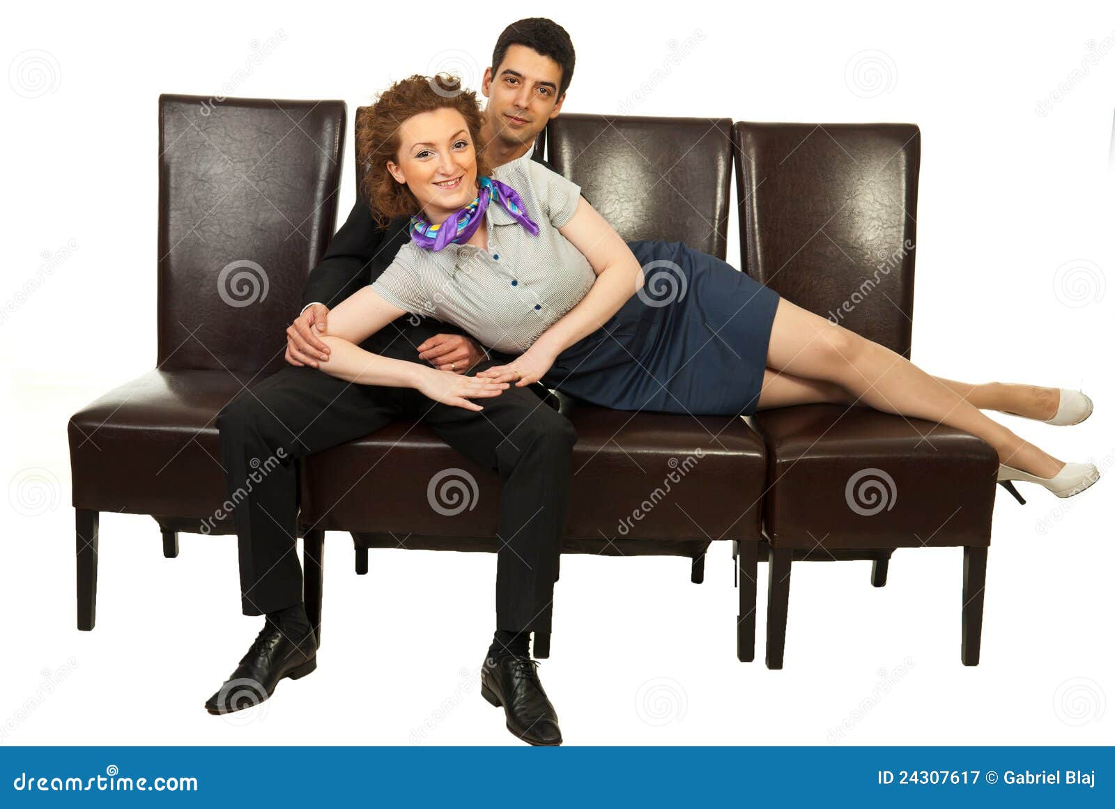 Attractive Business People on Chairs Stock Image - Image of business ...