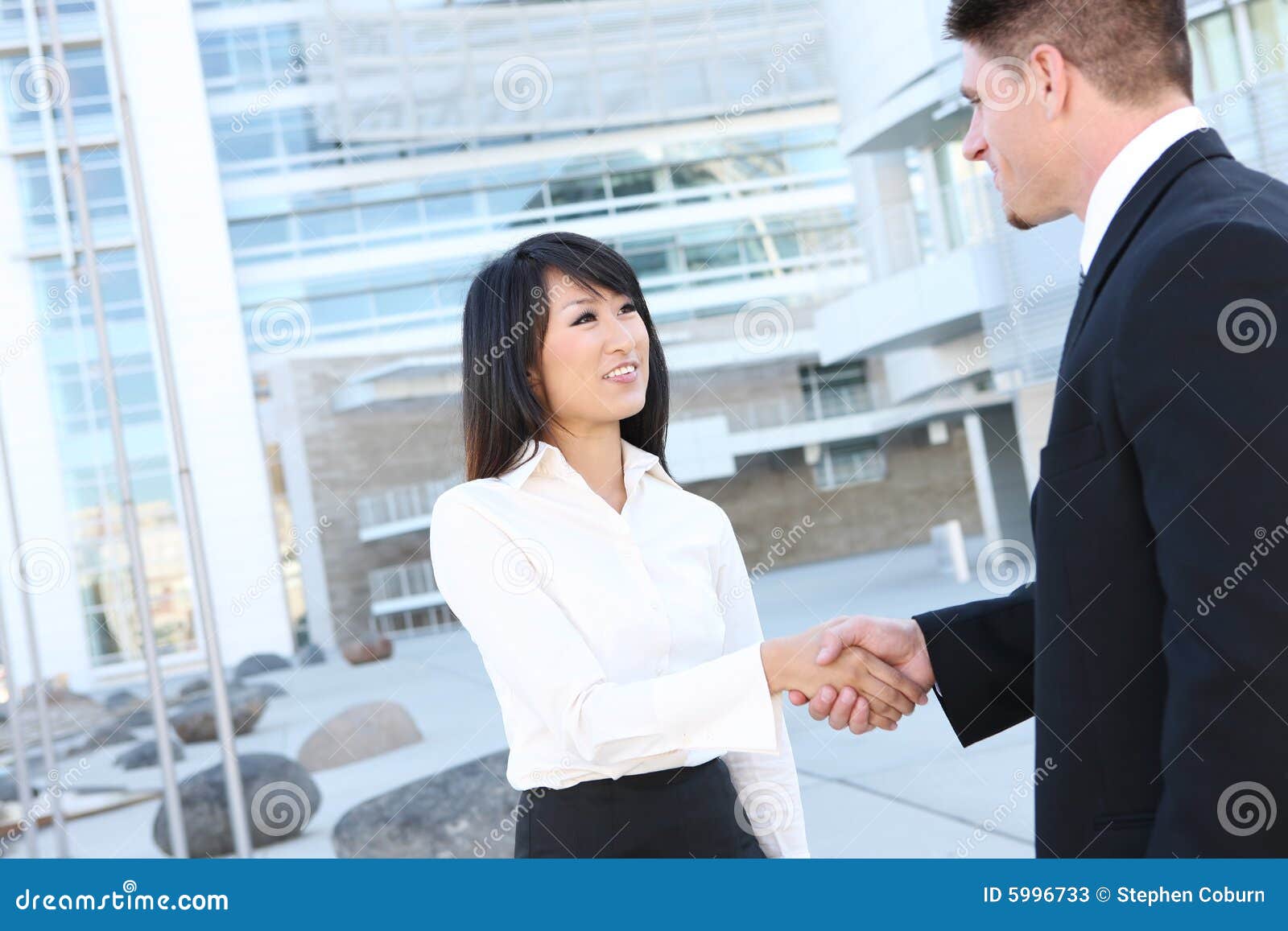 Attractive Business Team Handshake Stock Image - Image of corporate ...