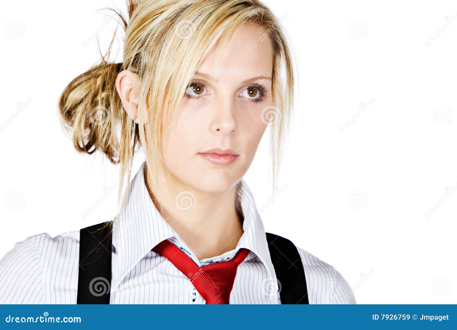 Attractive Business Woman Looking Off Camera Stock Image - Image of ...