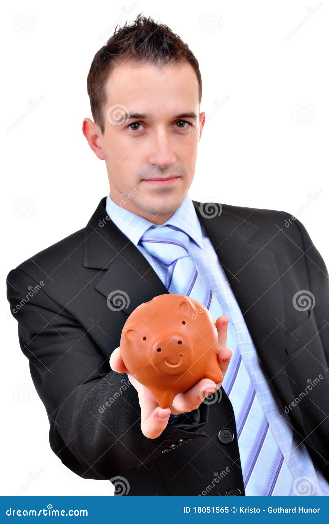 Attractive businessman stock image. Image of isolated - 18051565