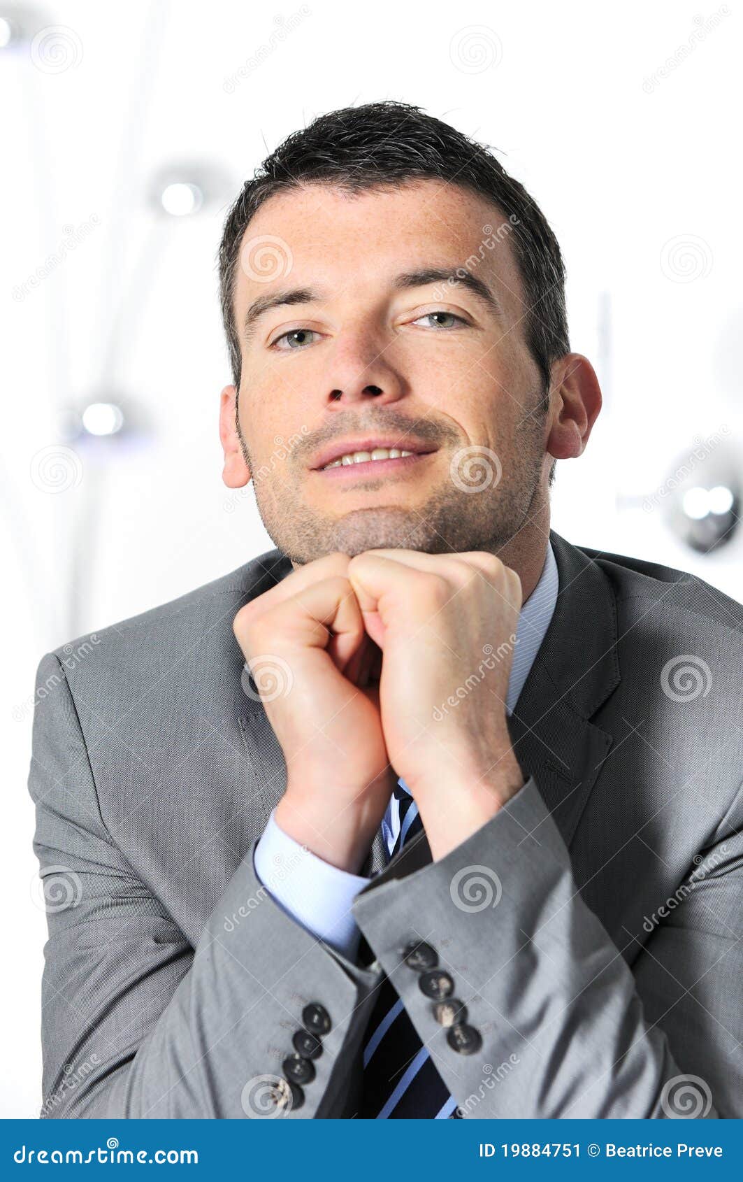 Attractive businessman stock image. Image of portrait - 19884751