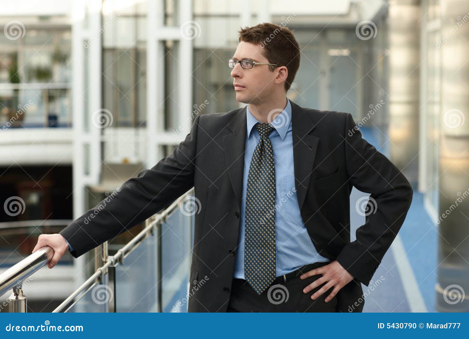 Attractive businessman stock photo. Image of notebook - 5430790