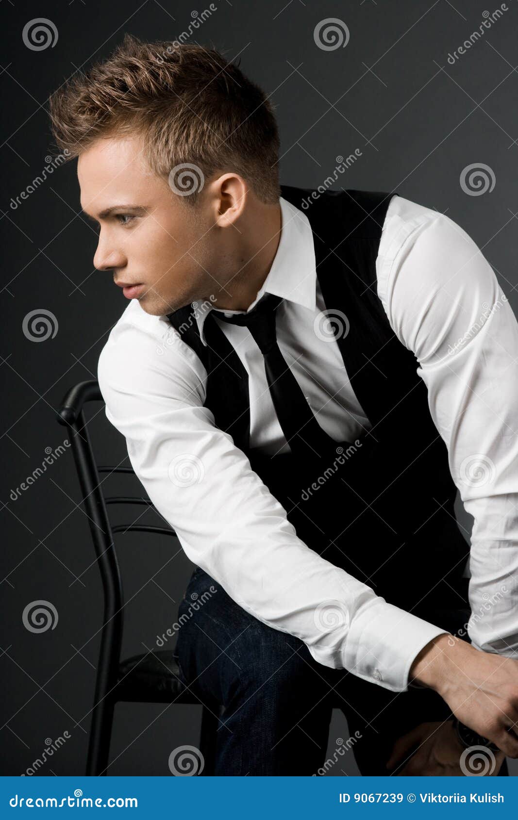 Attractive businessman stock image. Image of fashionable - 9067239