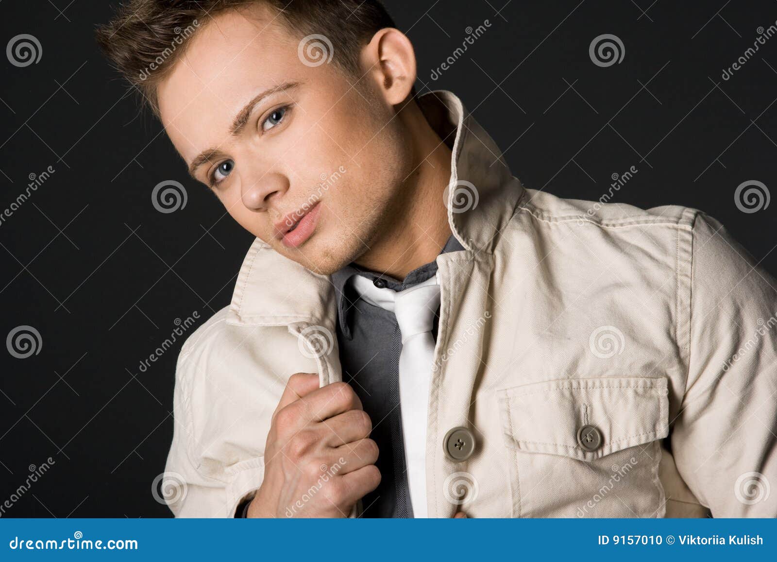 Attractive businessman stock photo. Image of environment - 9157010