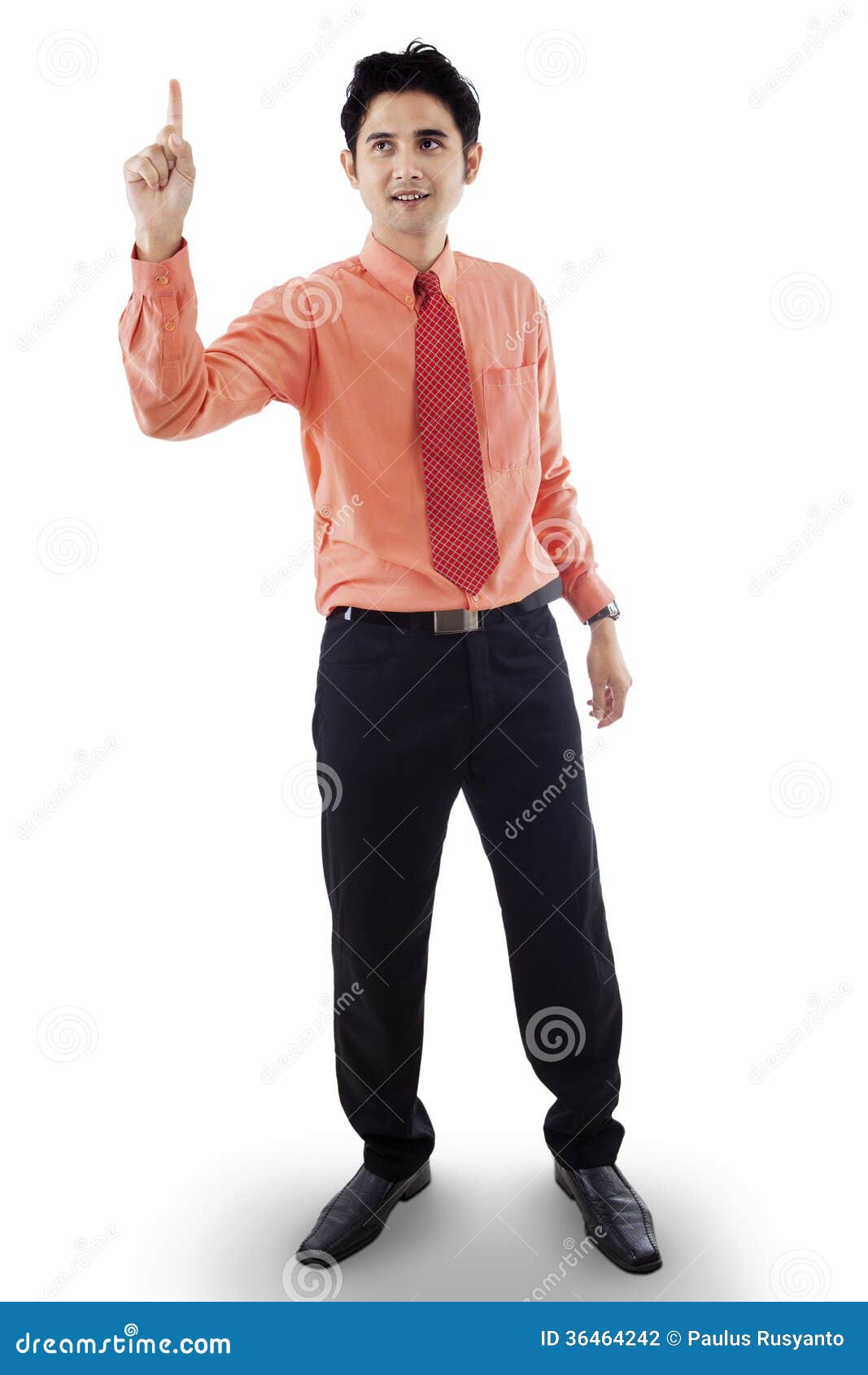 Attractive Businessman Getting an Idea Stock Photo - Image of ...