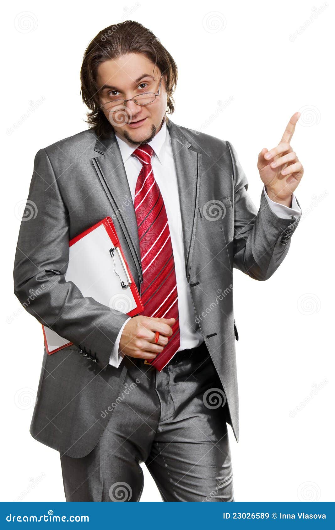 Attractive Businessman Isolated Stock Image - Image of achievement ...