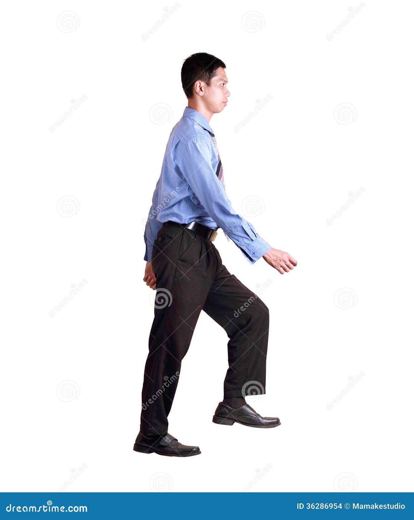 Attractive Businessman Walking Simulation Stock Photo - Image of ...