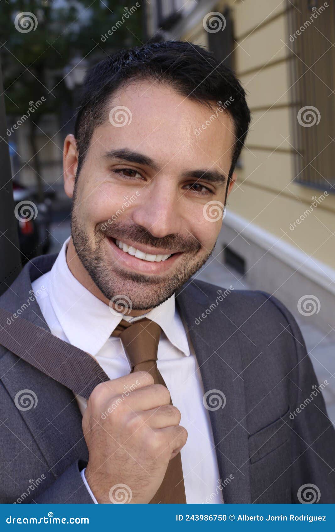Attractive Businessman Walking the Streets Stock Photo - Image of ...