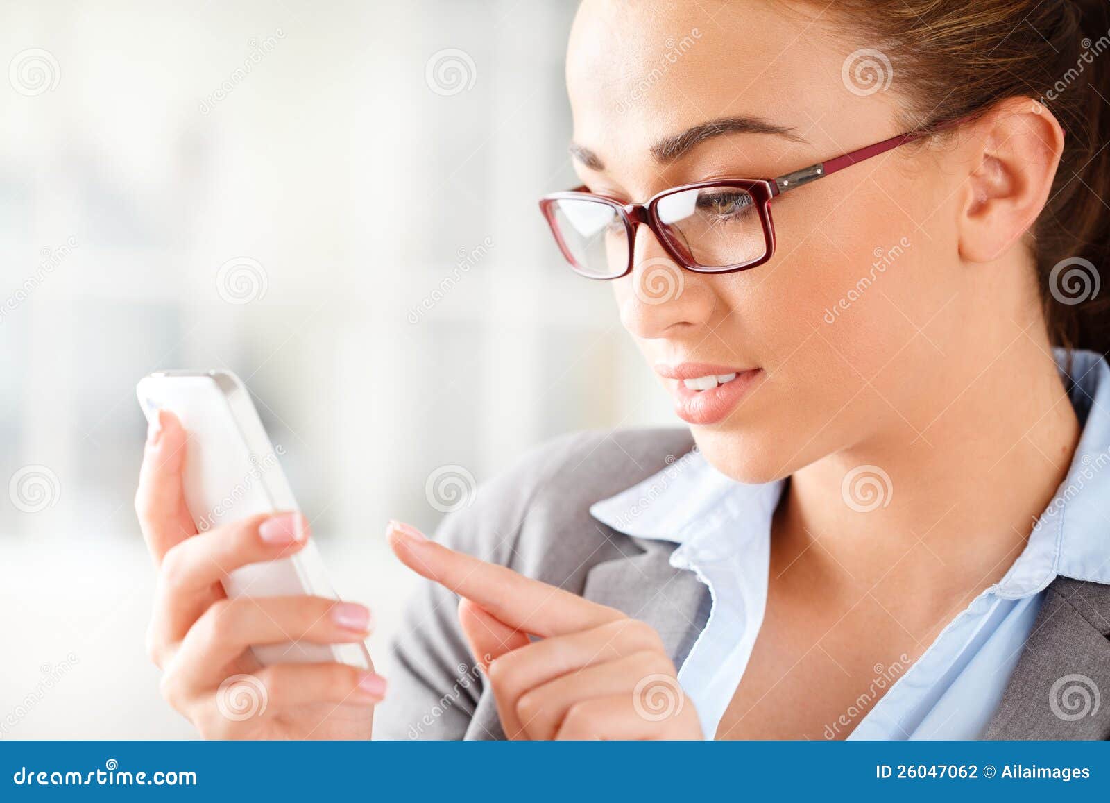 Attractive Businesswoman Using Mobile Phone Stock Photo - Image of cute ... Attractive Businesswoman Using Mobile Phone Stock Photo - Image of cute ...