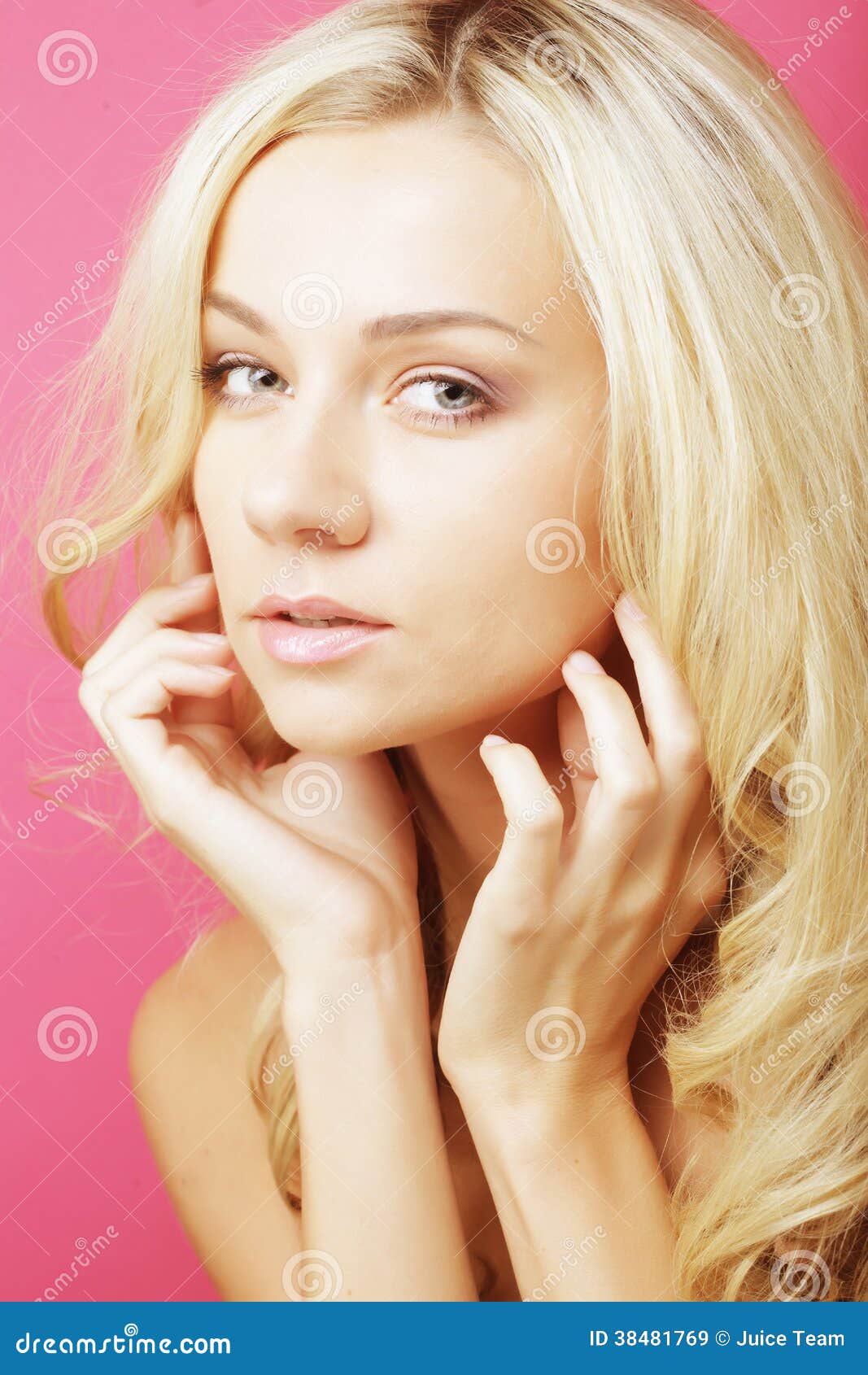 Attractive Caucasian Smiling Woman Blond Stock Image Image Of Smile