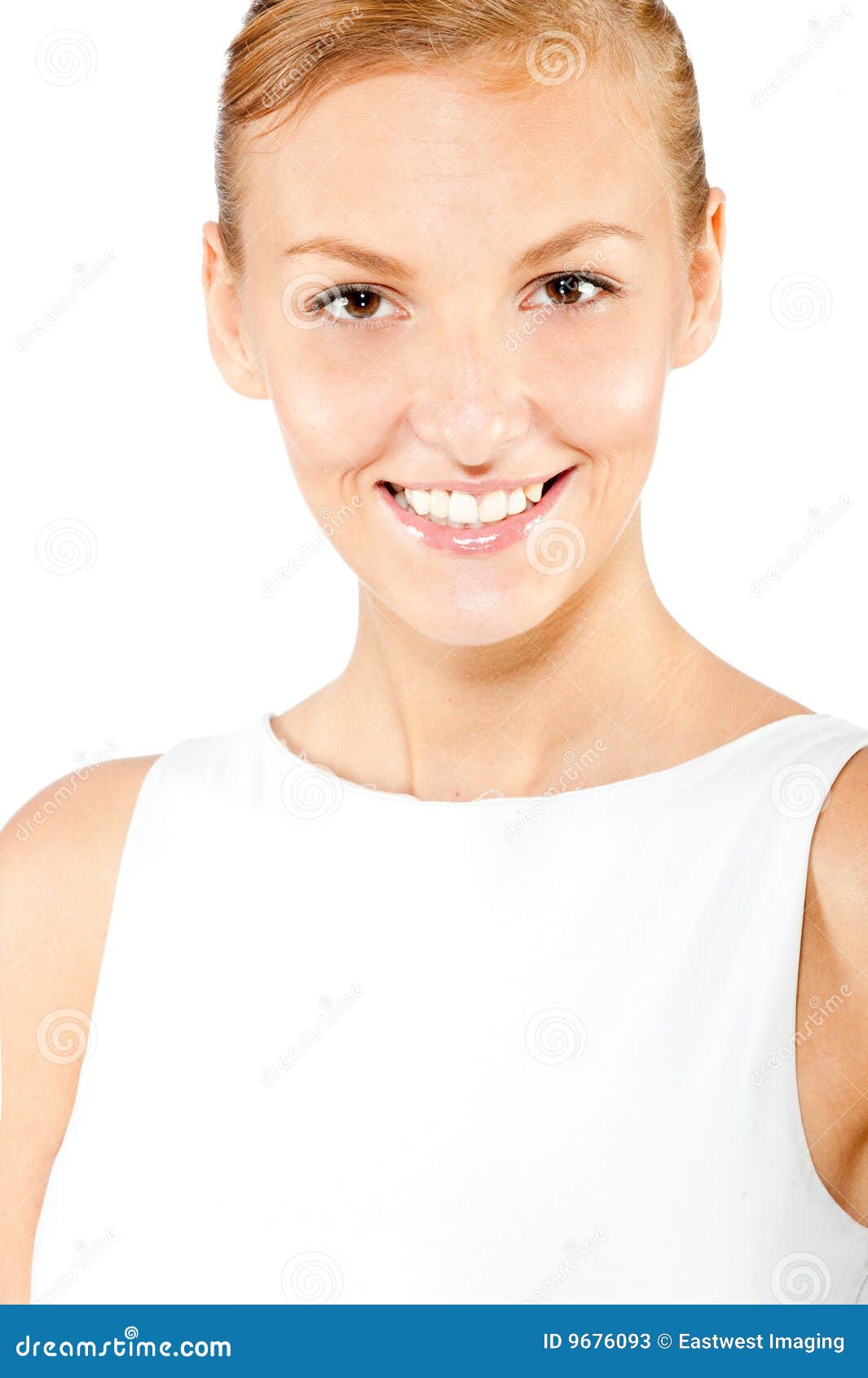 An Attractive Caucasian Woman Stock Image - Image of slim, tank: 9676093