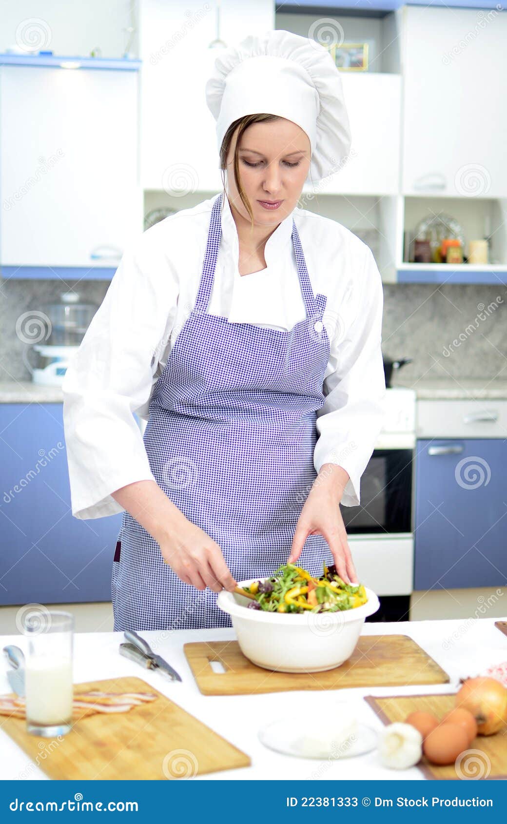 Attractive chief cook stock image. Image of beautiful - 22381333