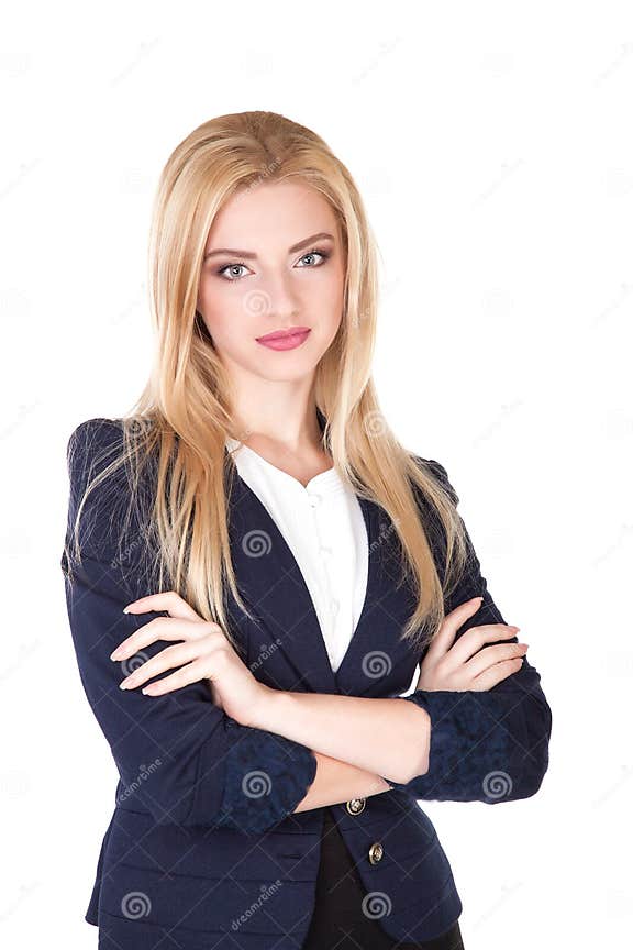 Attractive Confident Businesswoman With Her Arms Crossed Stock Image