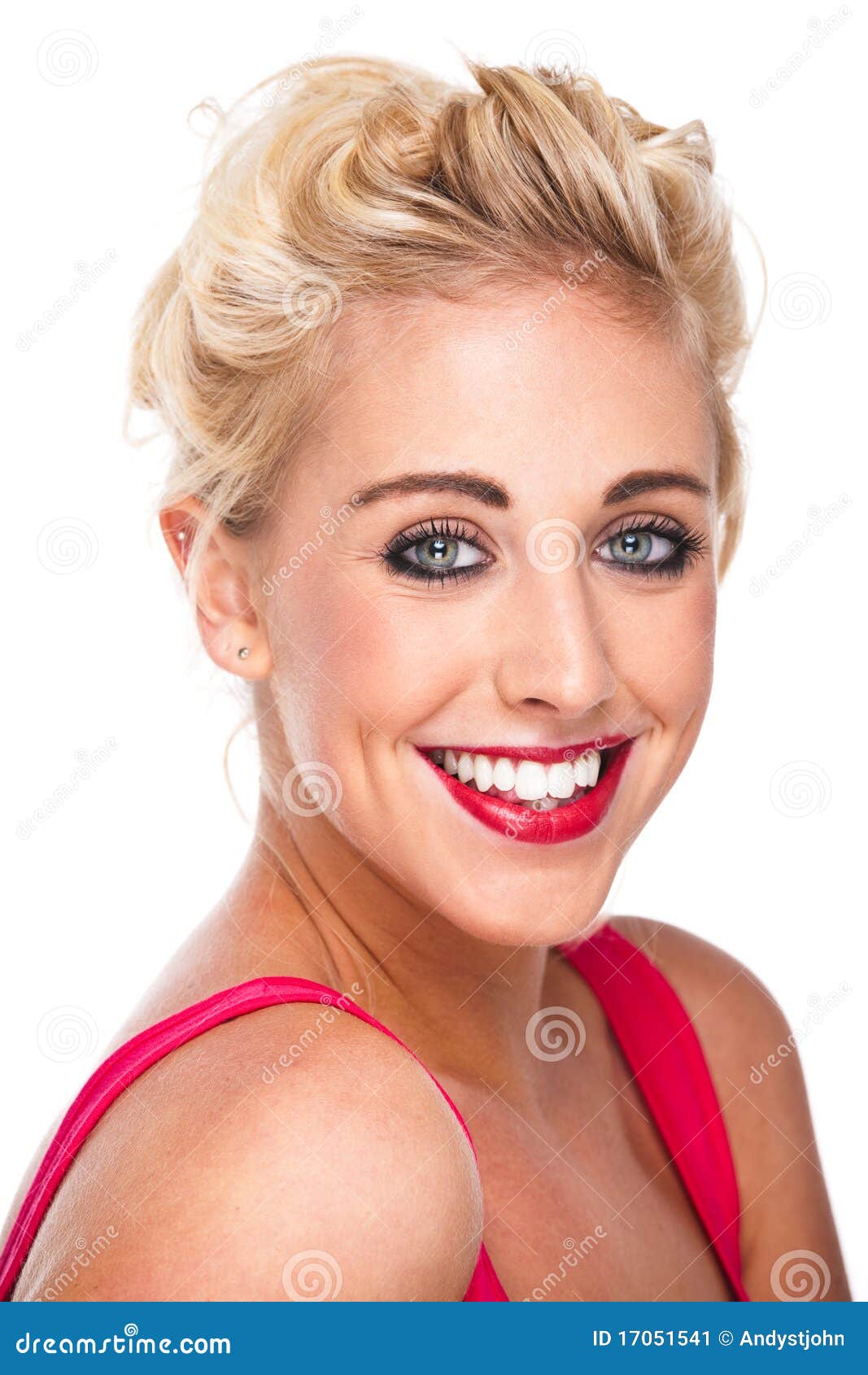 Attractive Confident Woman Smiling with Good Teeth Stock Image - Image ...
